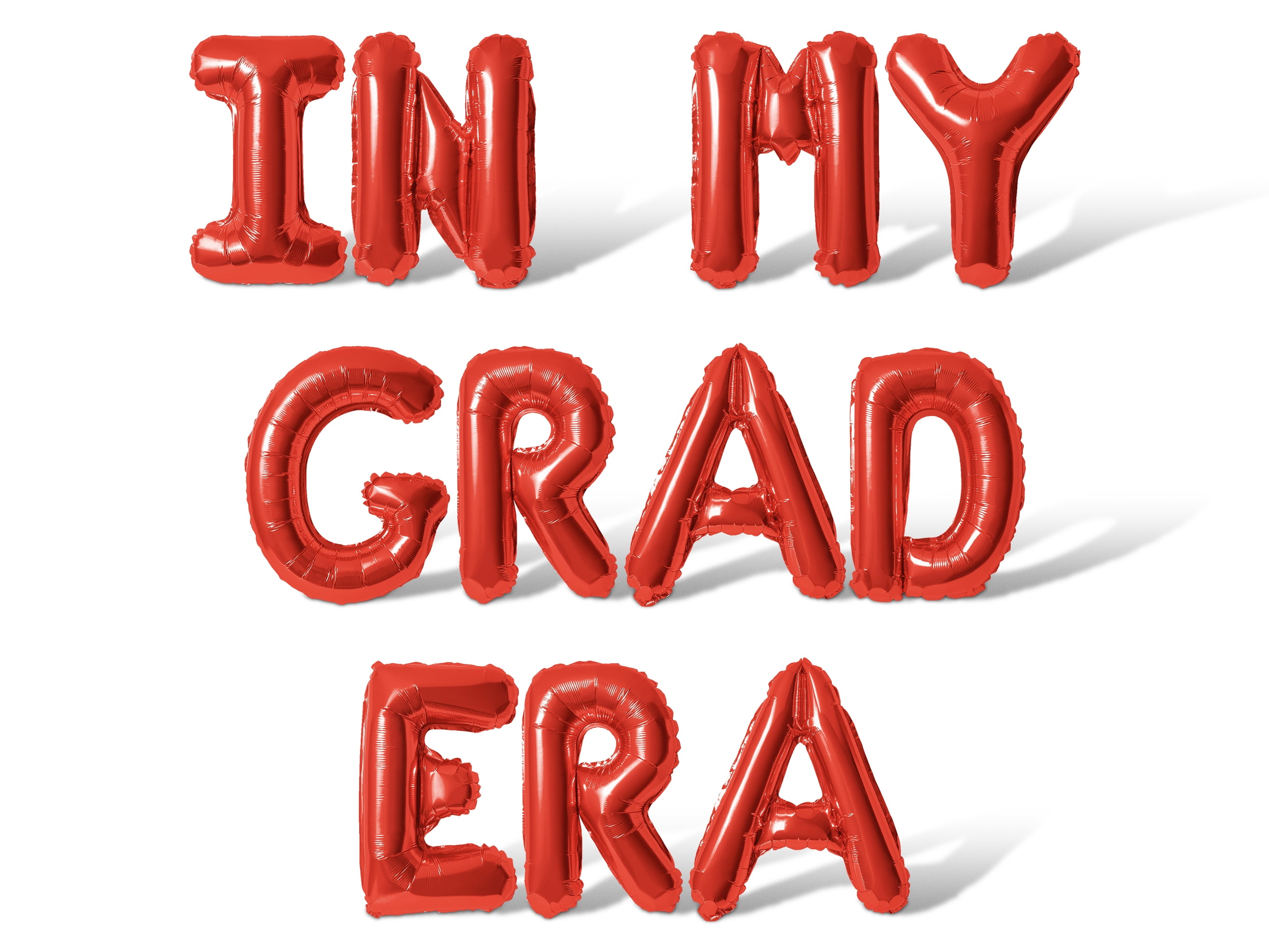 Letter Balloons - IN MY GRAD ERA 16" Inch Alphabet Letters Foil Mylar ...