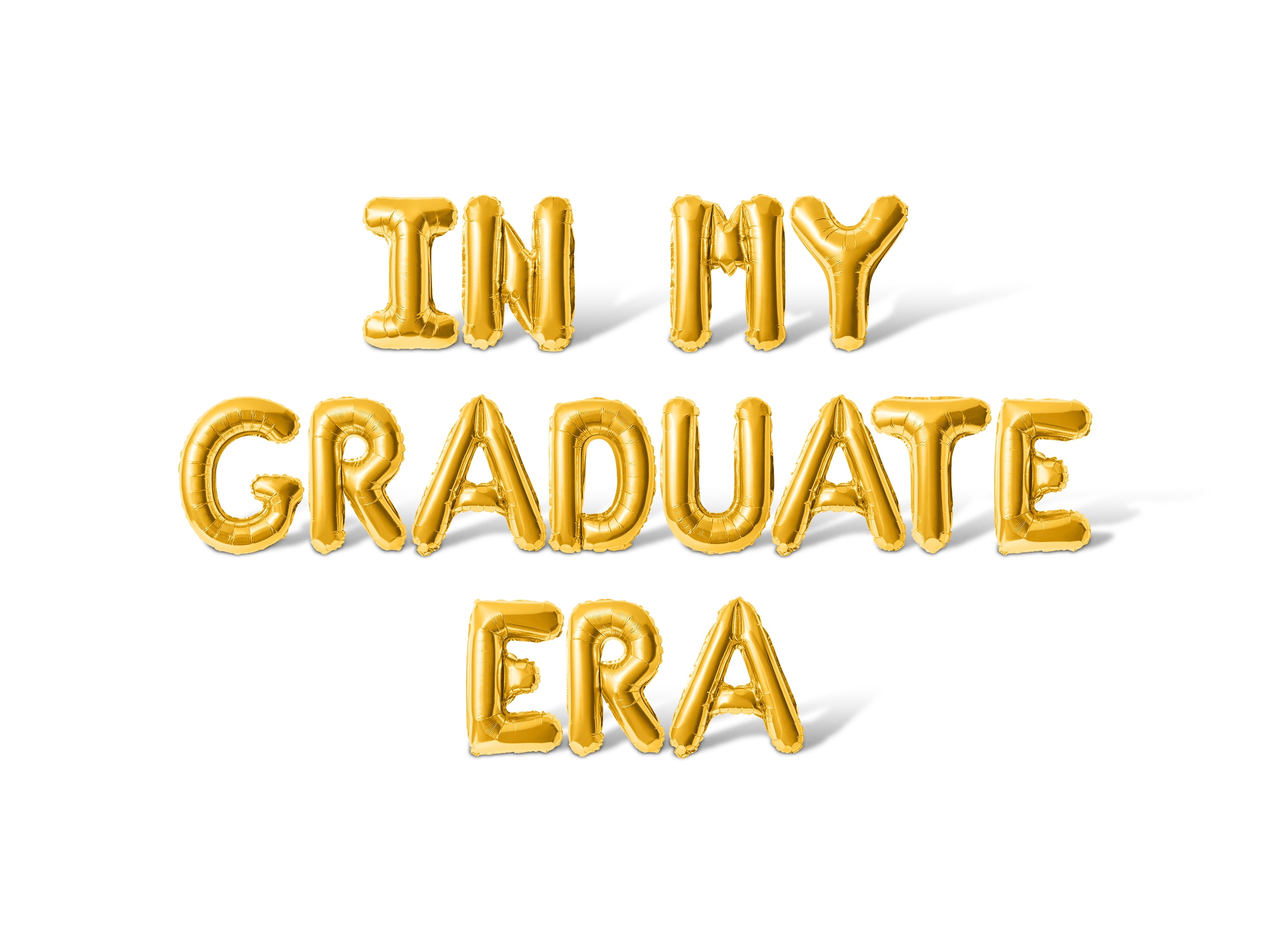Letter Balloons - IN MY GRADUATION ERA 16" Inch Alphabet Letters Foil ...