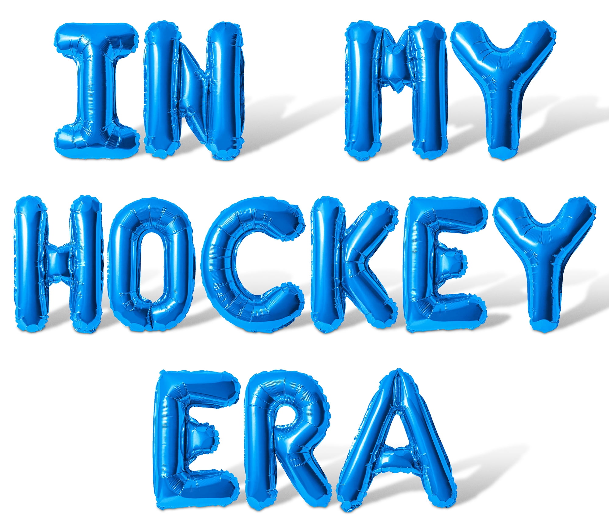 Letter Balloons - IN MY HOCKEY ERA 16" Inch Alphabet Letters Foil Mylar ...