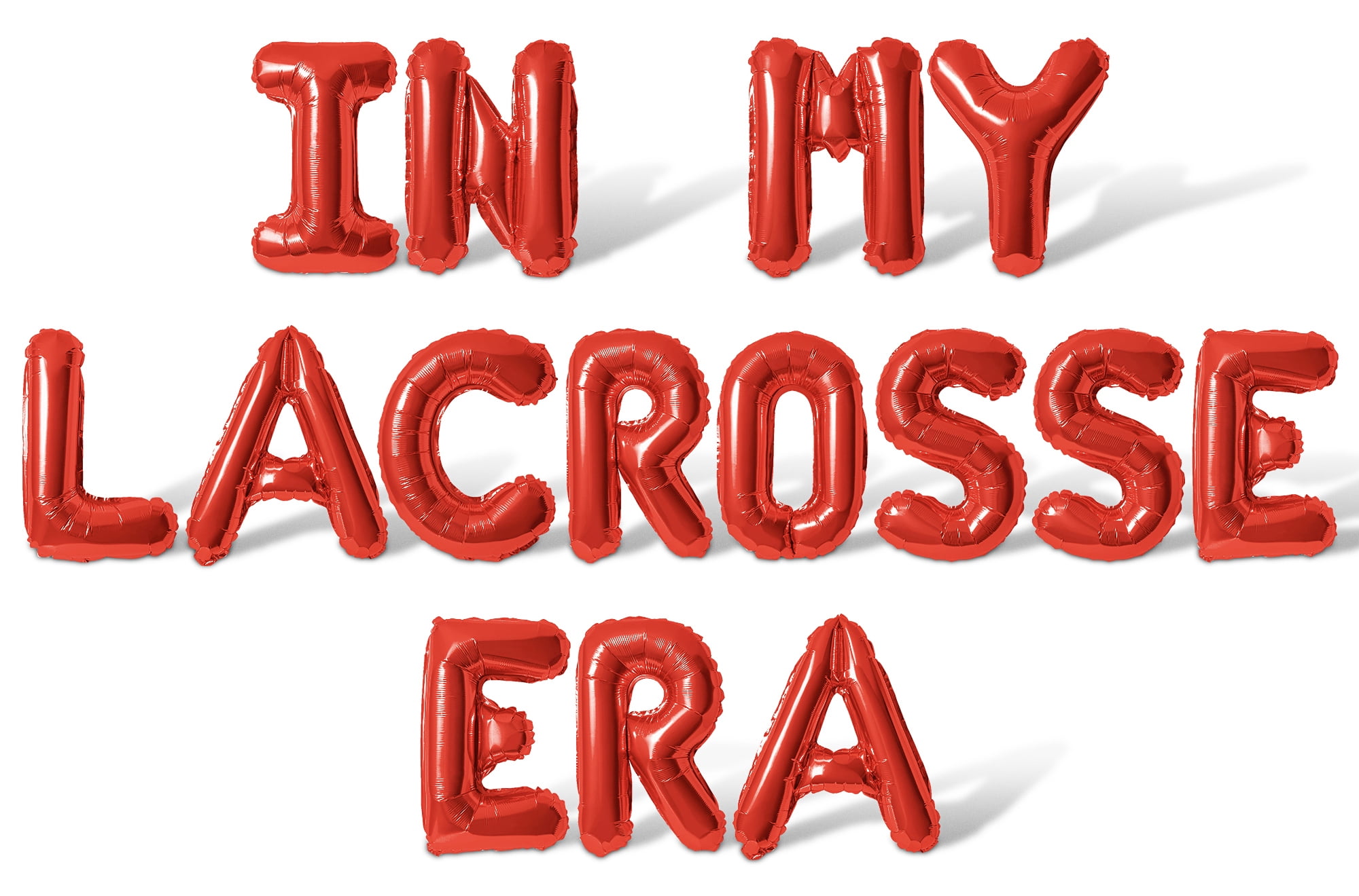 Letter Balloons - IN MY LACROSSE ERA 16" Inch Alphabet Letters Foil ...