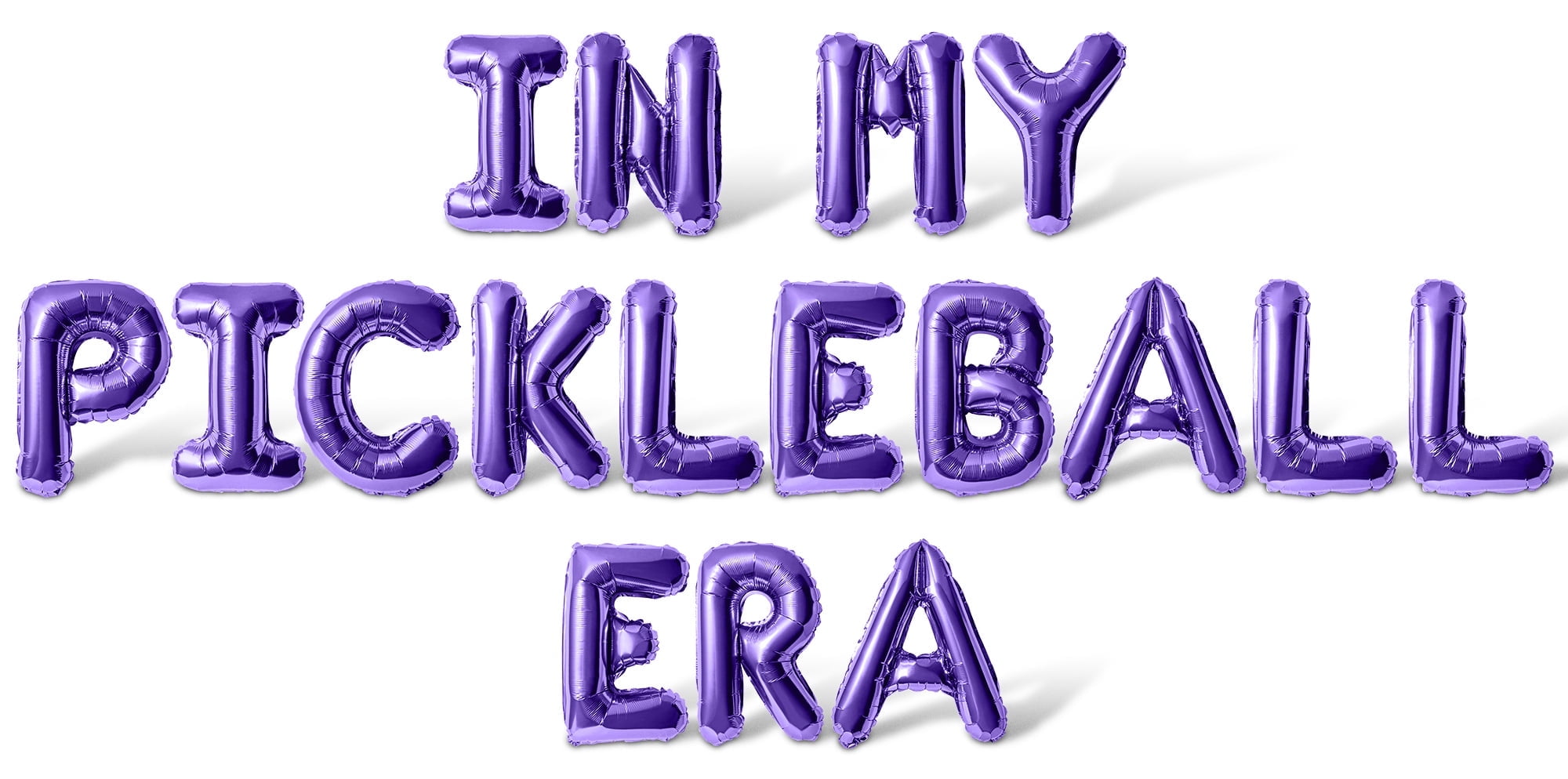 Letter Balloons - IN MY PICKLEBALL ERA 16" Inch Alphabet Letters Foil ...