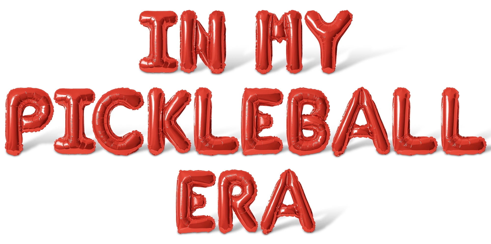 Letter Balloons - IN MY PICKLEBALL ERA 16" Inch Alphabet Letters Foil ...