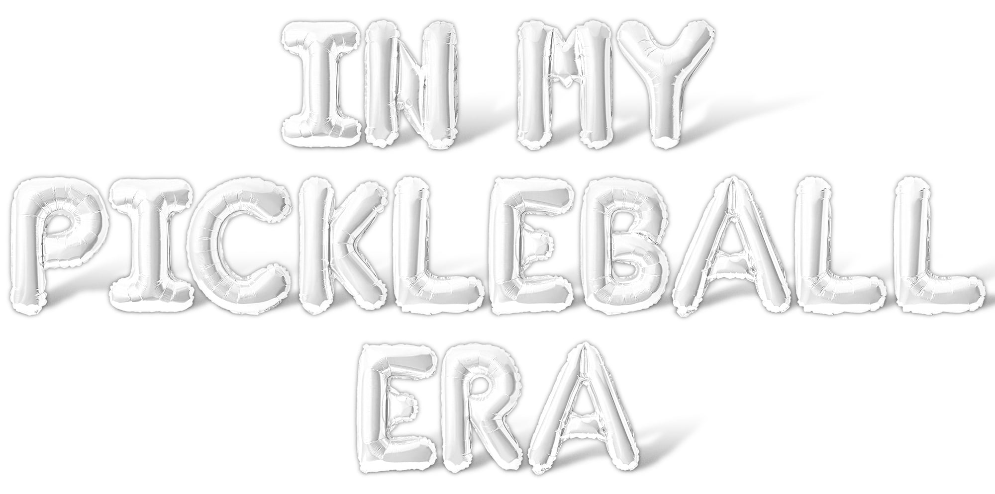 Letter Balloons - IN MY PICKLEBALL ERA 16" Inch Alphabet Letters Foil ...