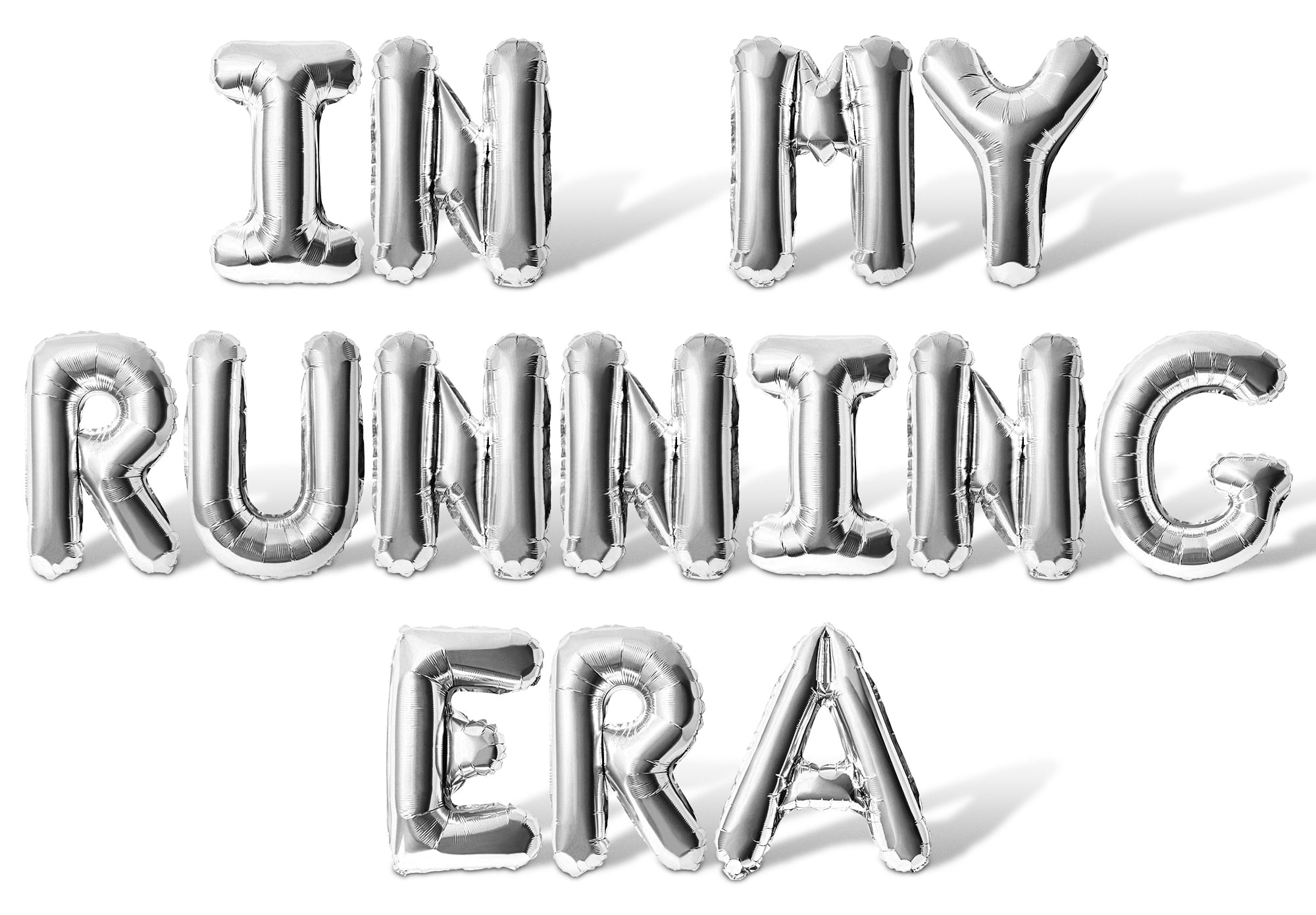 Letter Balloons - IN MY RUNNING ERA 16" Inch Alphabet Letters Foil ...