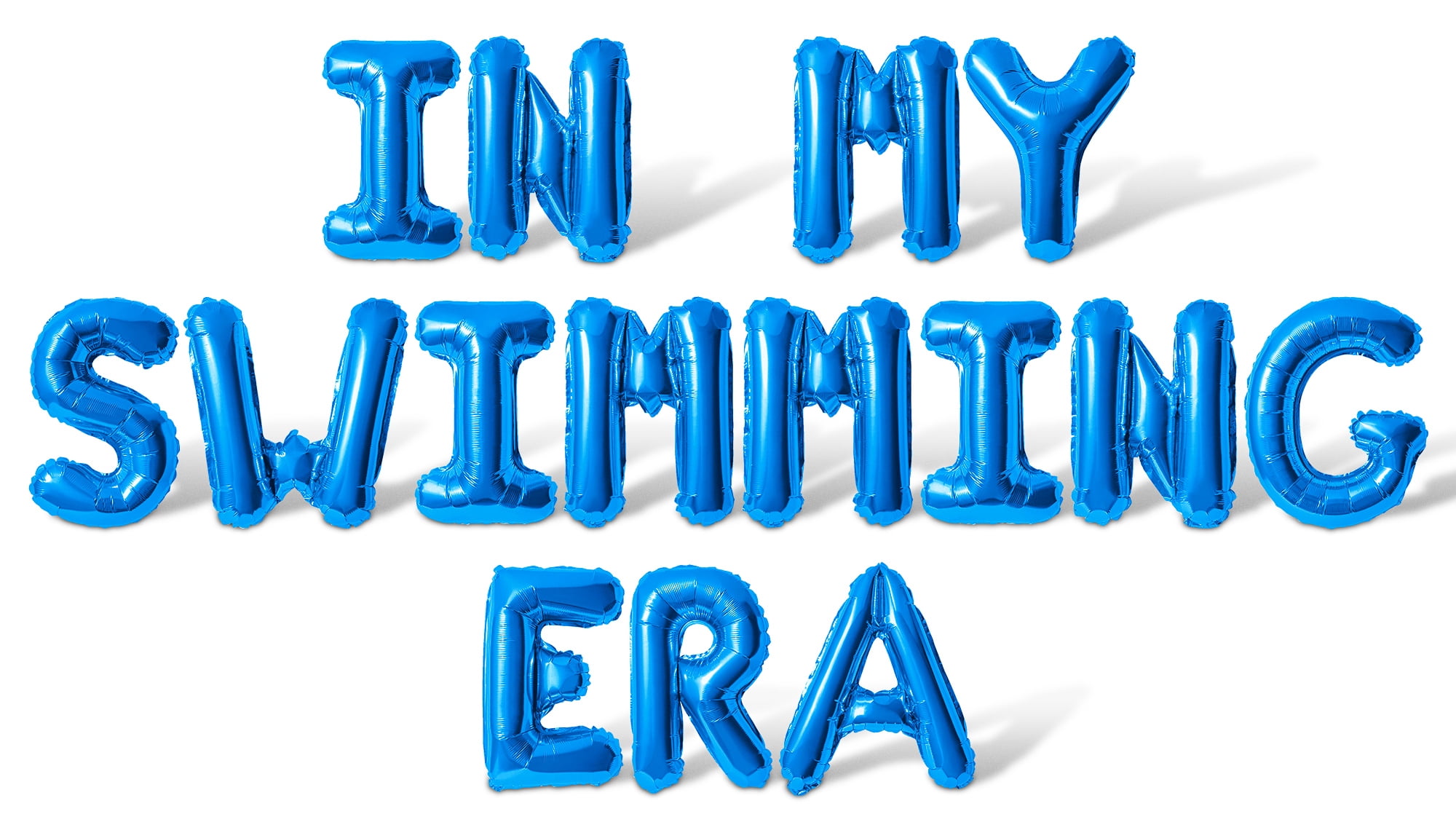Letter Balloons - IN MY SWIMMING ERA 16" Inch Alphabet Letters Foil ...