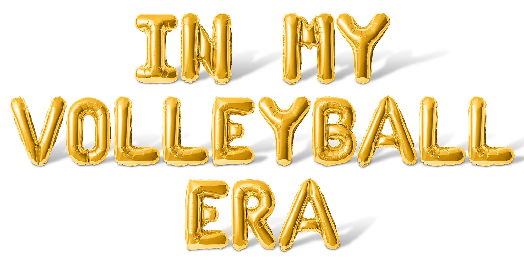 Letter Balloons - IN MY VOLLEYBALL ERA 16" Inch Alphabet Letters Foil ...