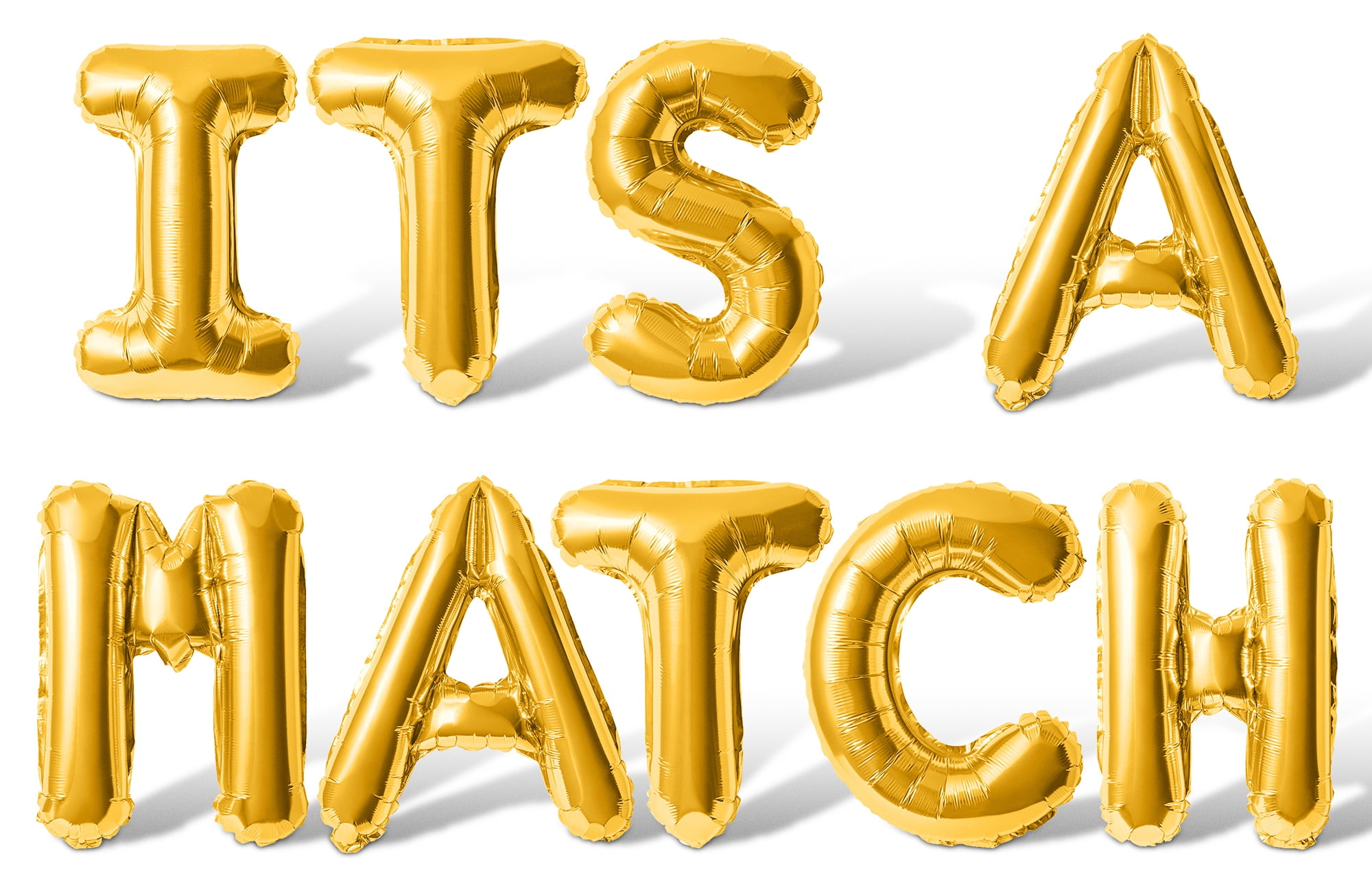 Letter Balloons - ITS A MATCH 16" Inch Alphabet Letters Foil Mylar ...