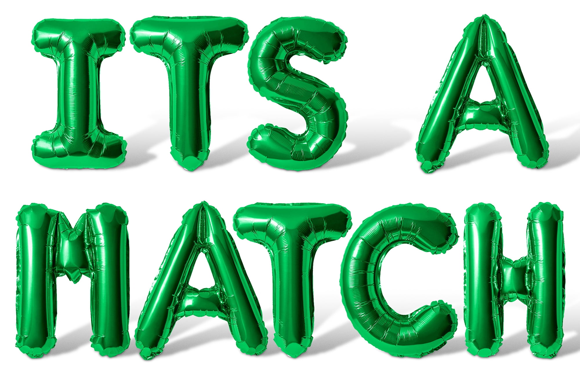 Letter Balloons - ITS A MATCH 16" Inch Alphabet Letters Foil Mylar ...