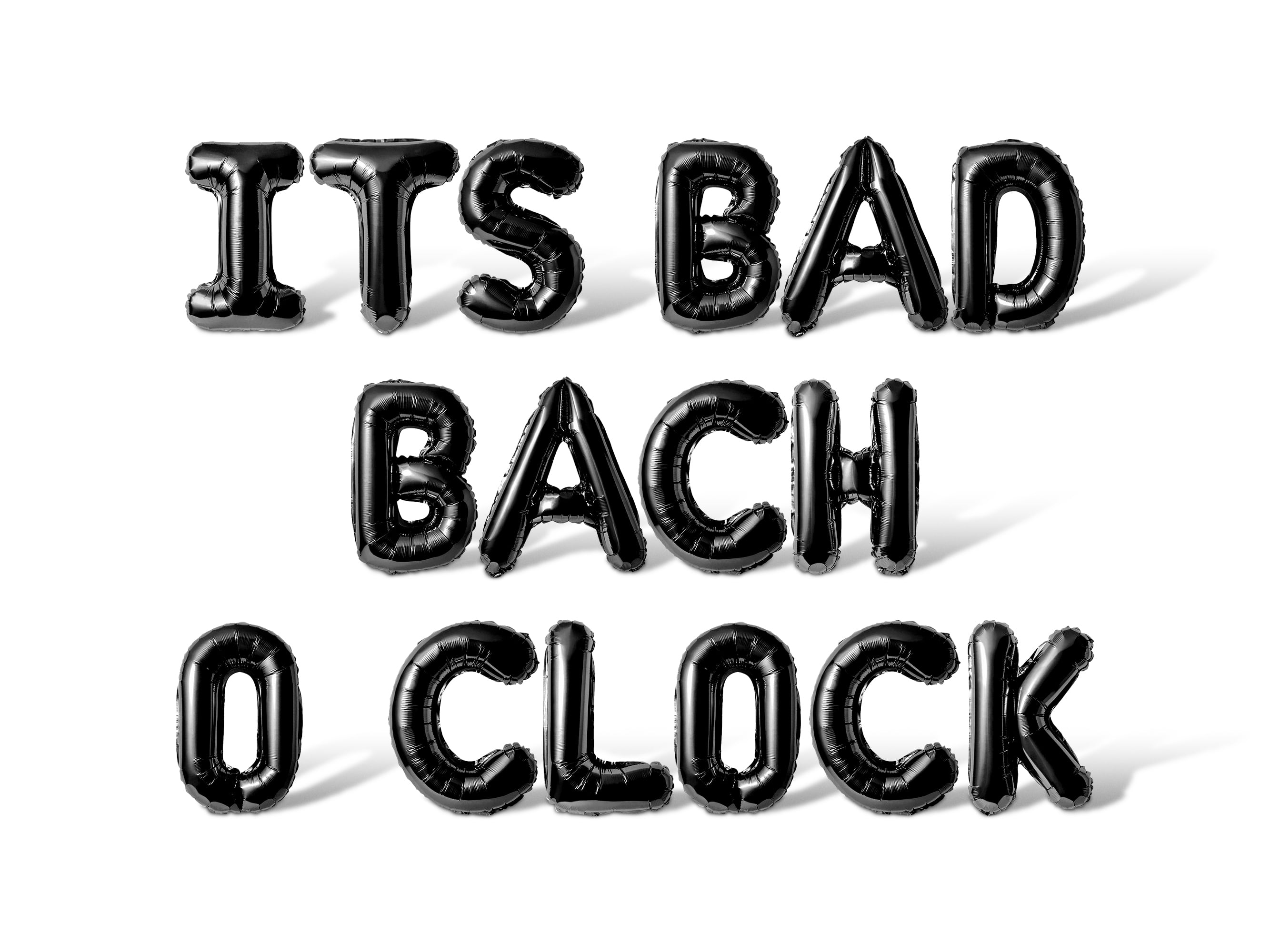 Letter Balloons - ITS BAD BACH O CLOCK 16" Inch Alphabet Letters Foil ...