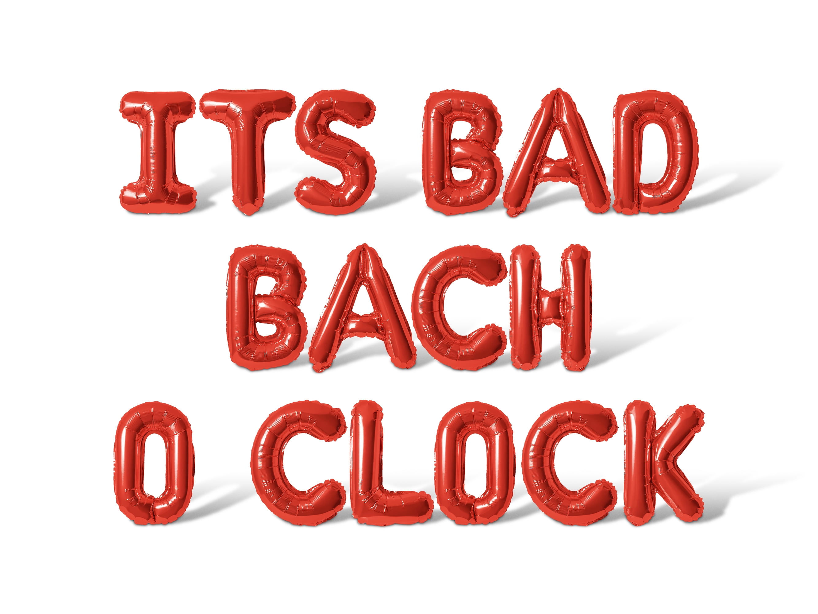 Letter Balloons - ITS BAD BACH O CLOCK 16" Inch Alphabet Letters Foil ...