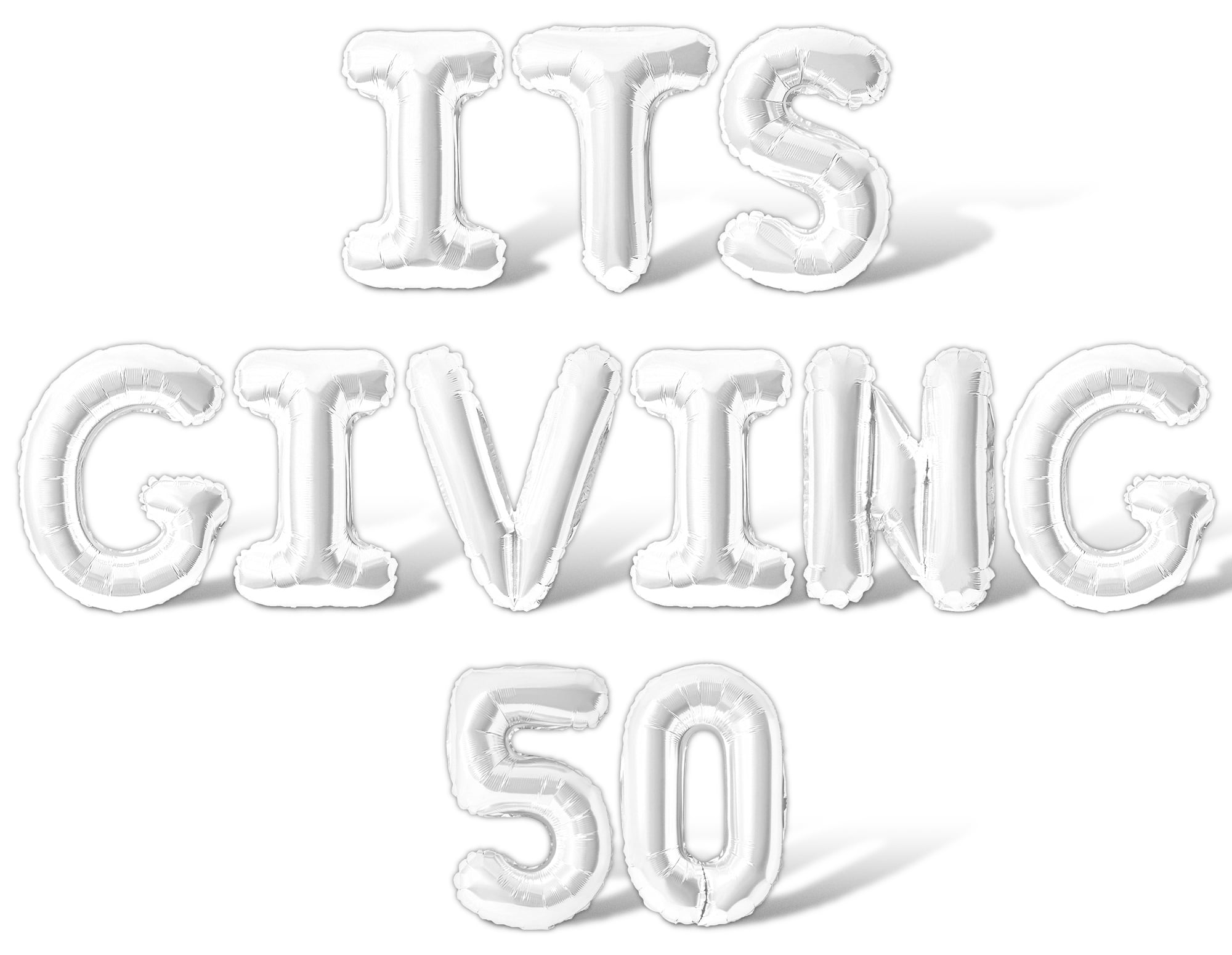 Letter Balloons - ITS GIVING 50 16" Inch Alphabet Letters Foil Mylar ...
