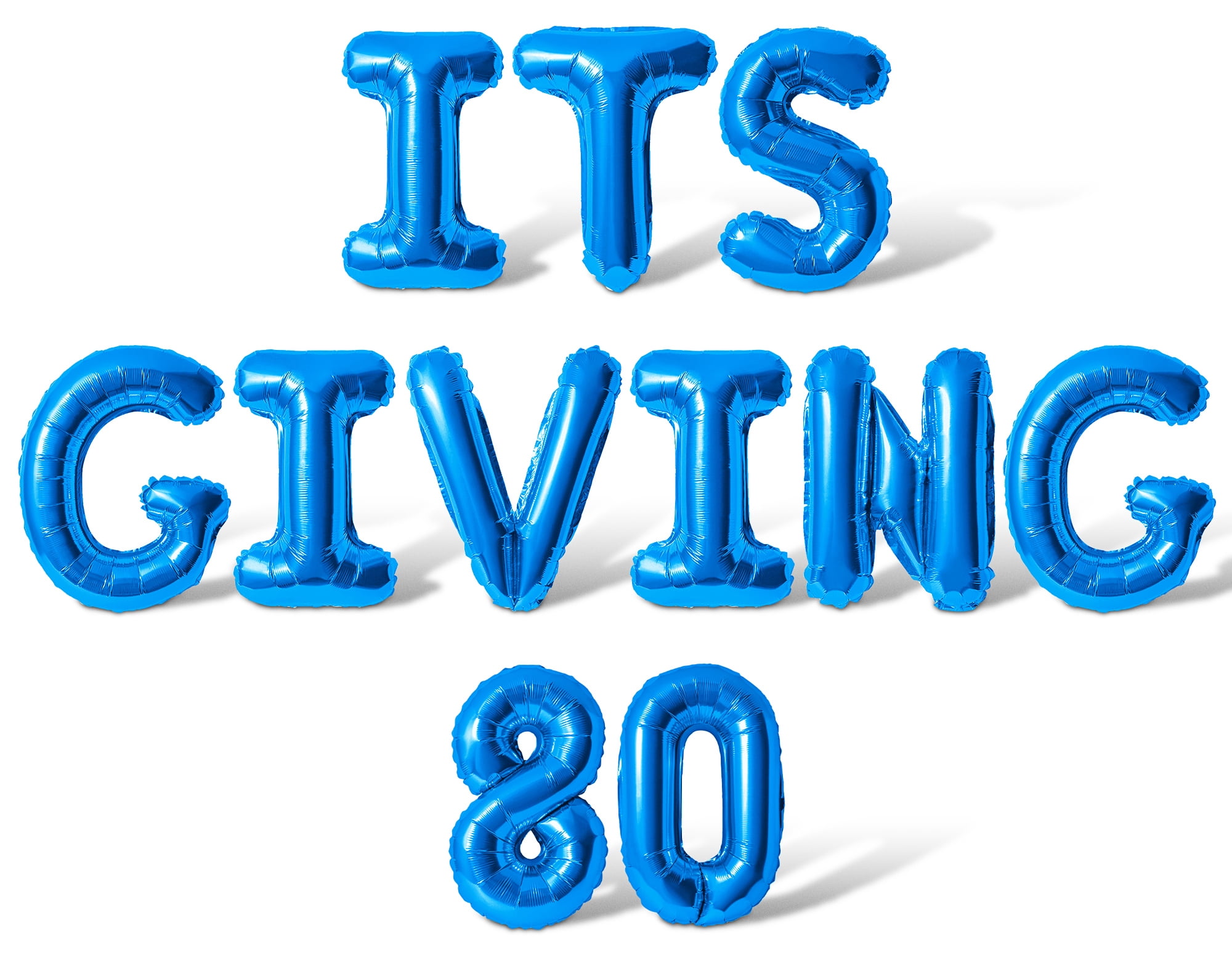 Letter Balloons - ITS GIVING 80 16" Inch Alphabet Letters Foil Mylar ...