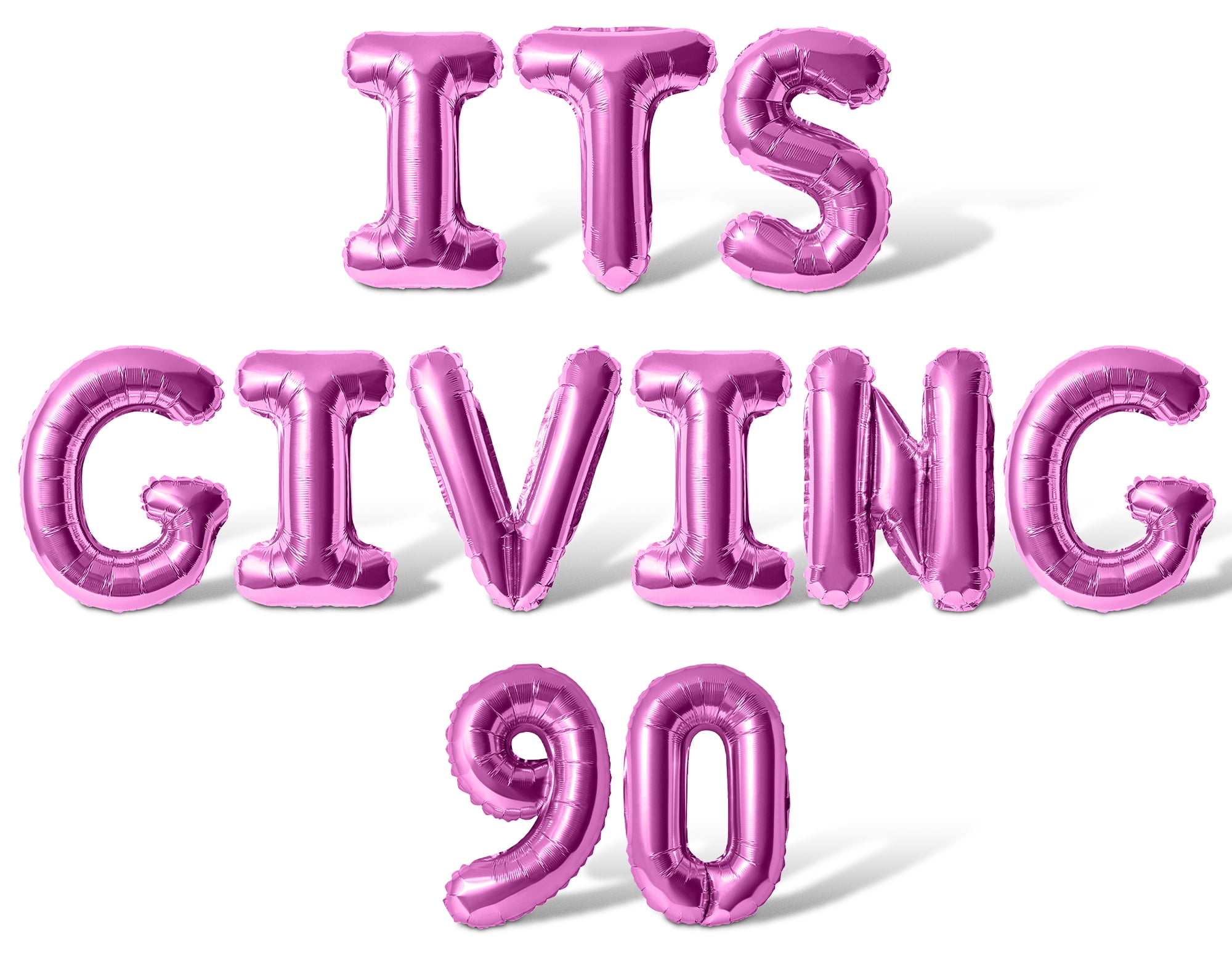 Letter Balloons - ITS GIVING 90 16" Inch Alphabet Letters Foil Mylar ...