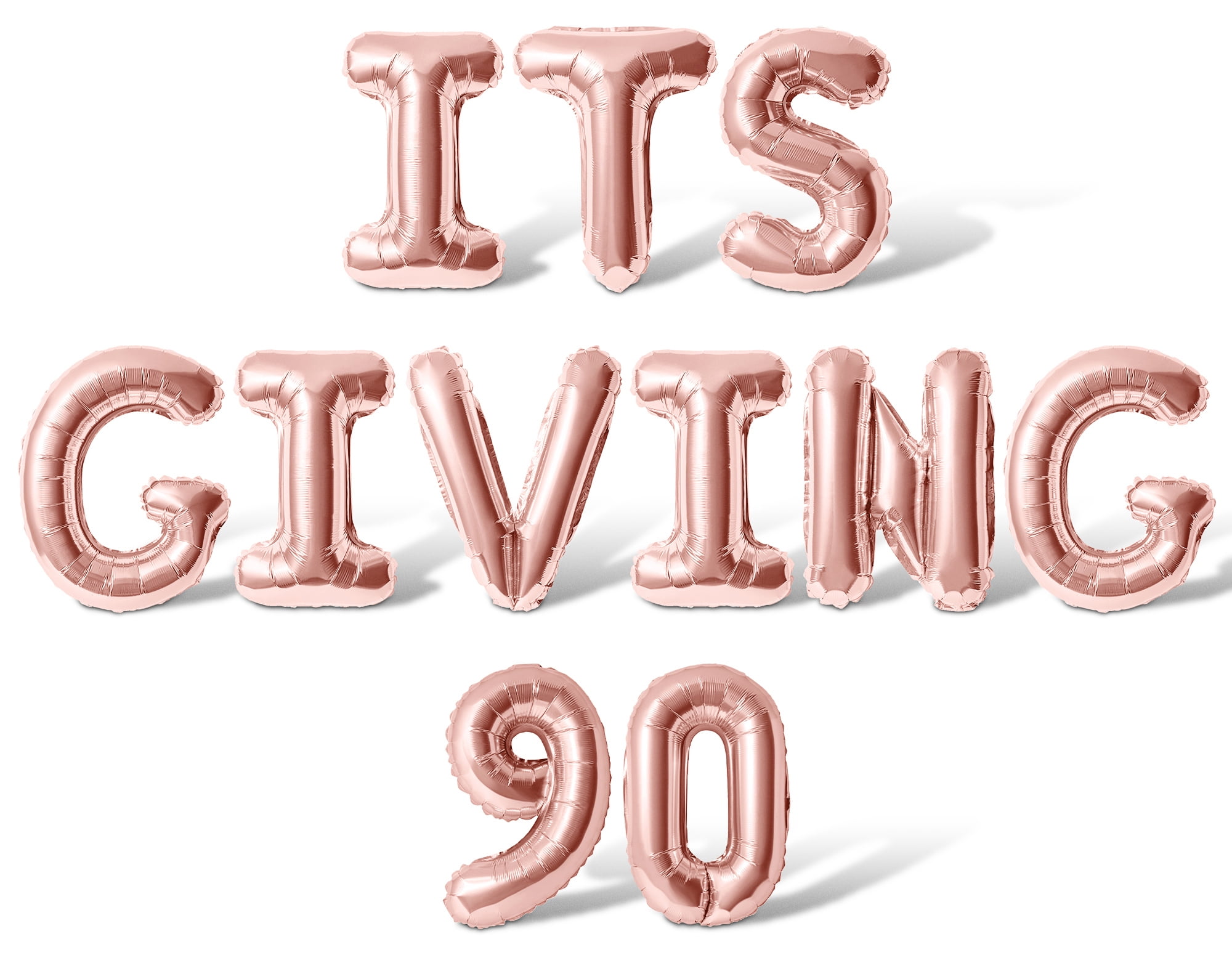 Letter Balloons - ITS GIVING 90 16" Inch Alphabet Letters Foil Mylar ...