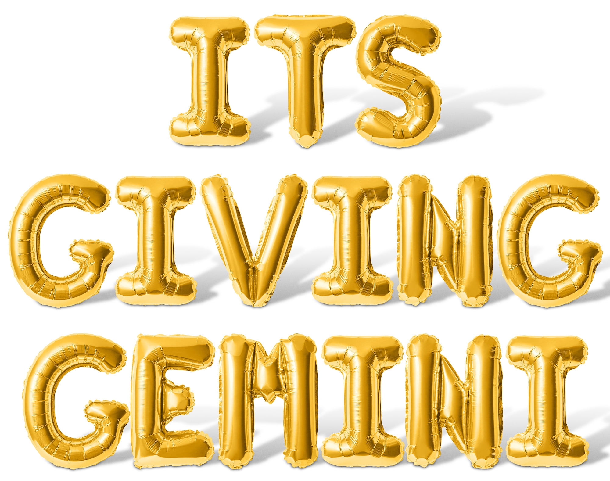 Letter Balloons - ITS GIVING GEMINI 16" Inch Alphabet Letters Foil ...