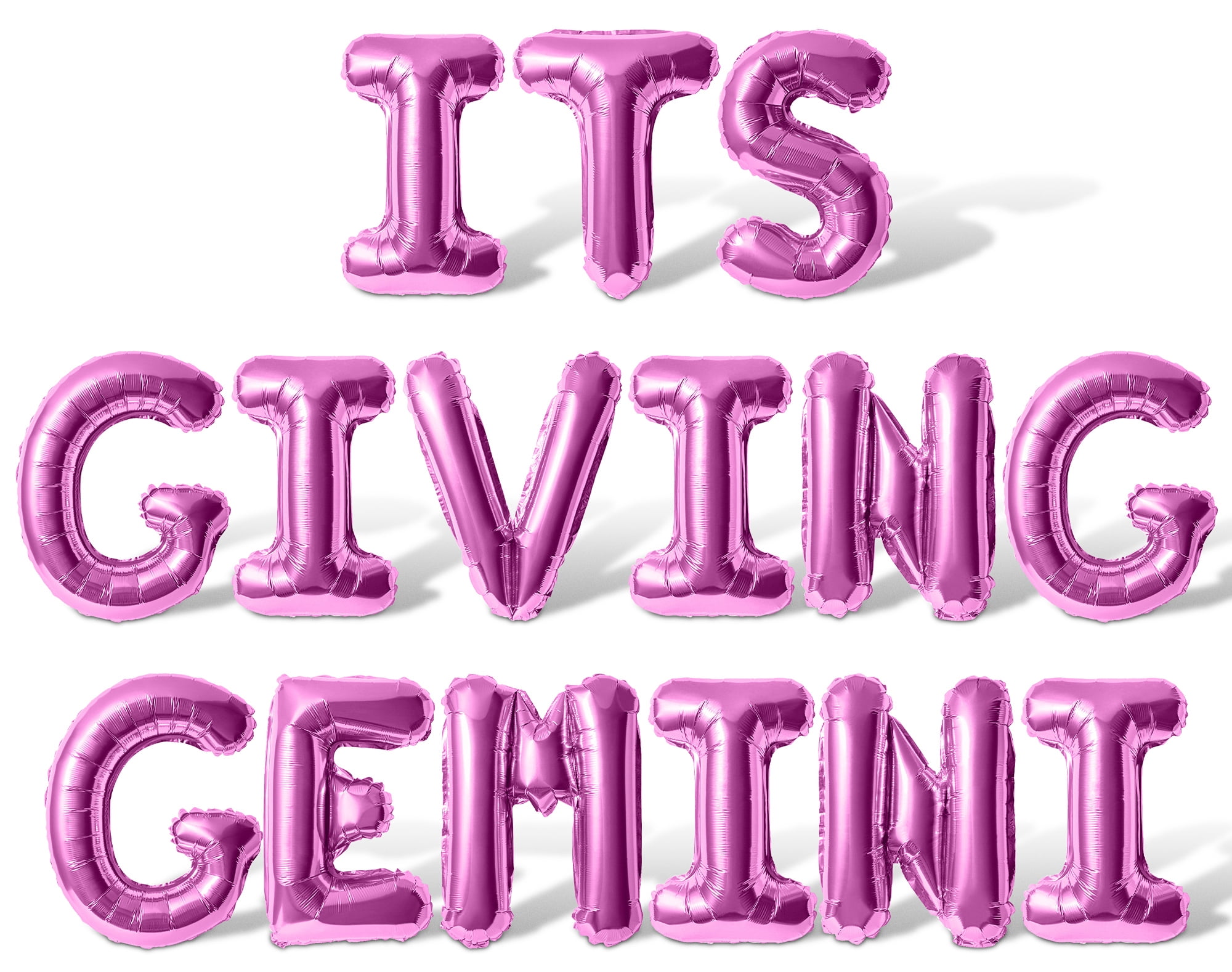 Letter Balloons - ITS GIVING GEMINI 16" Inch Alphabet Letters Foil ...