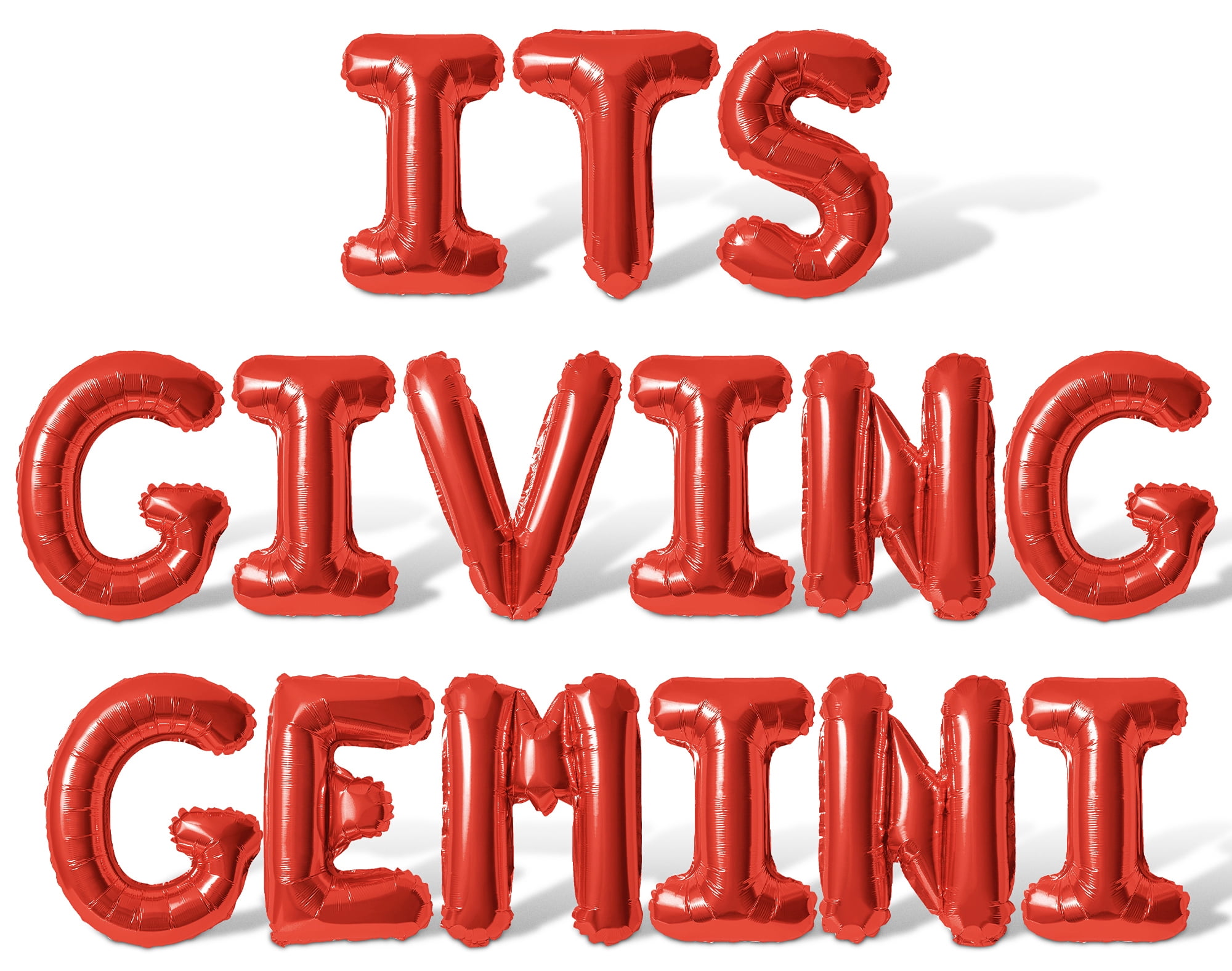 Letter Balloons - ITS GIVING GEMINI 16" Inch Alphabet Letters Foil ...