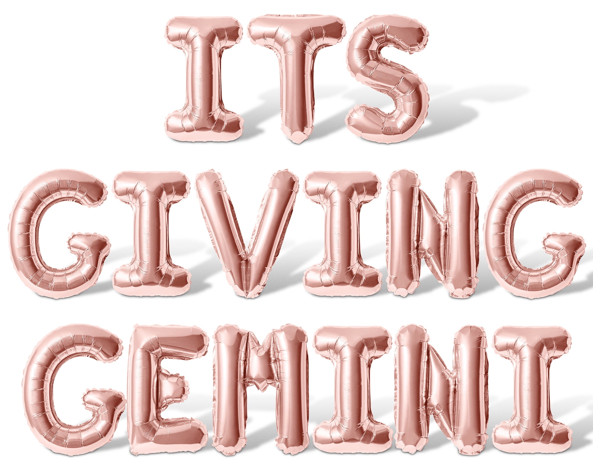 Letter Balloons - ITS GIVING GEMINI 16" Inch Alphabet Letters Foil ...