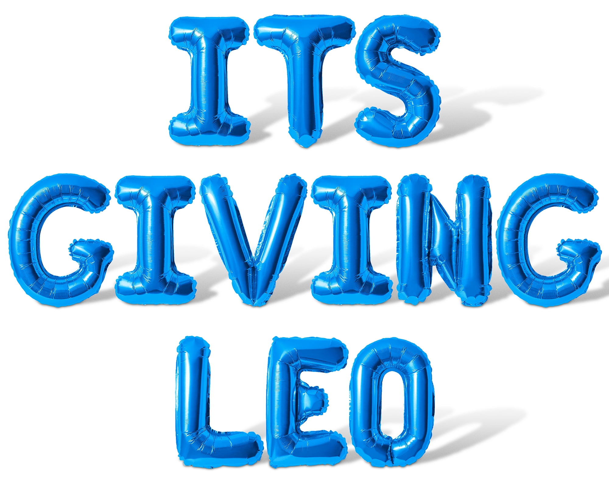 Letter Balloons - ITS GIVING LEO 16" Inch Alphabet Letters Foil Mylar ...