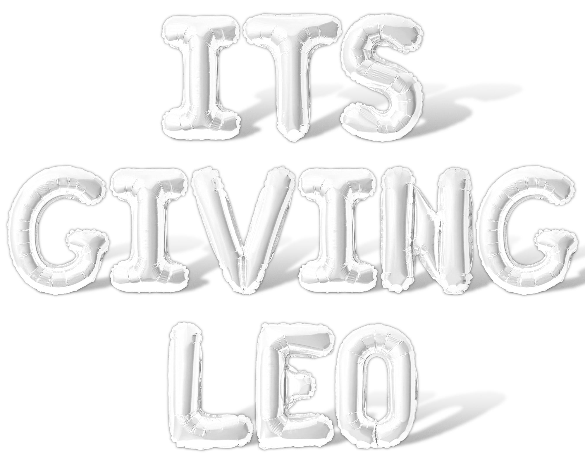 Letter Balloons - ITS GIVING LEO 16" Inch Alphabet Letters Foil Mylar ...