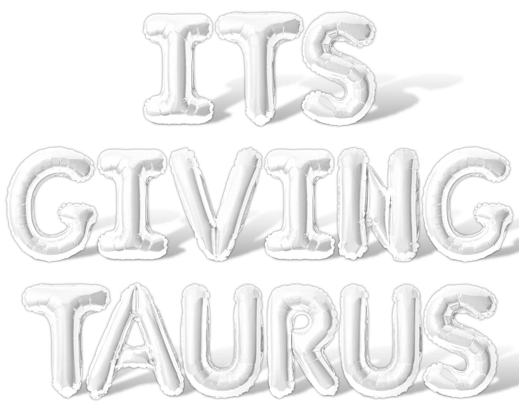Letter Balloons - ITS GIVING TAURUS 16" Inch Alphabet Letters Foil ...