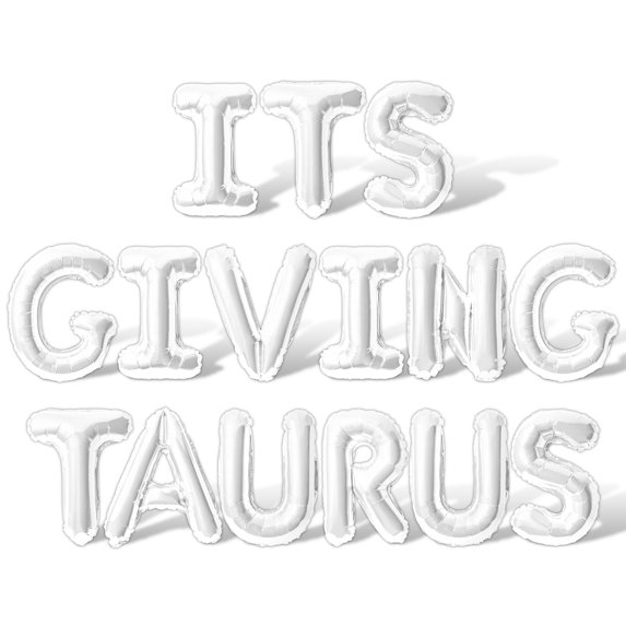 Letter Balloons - ITS GIVING TAURUS 16" Inch Alphabet Letters Foil ...