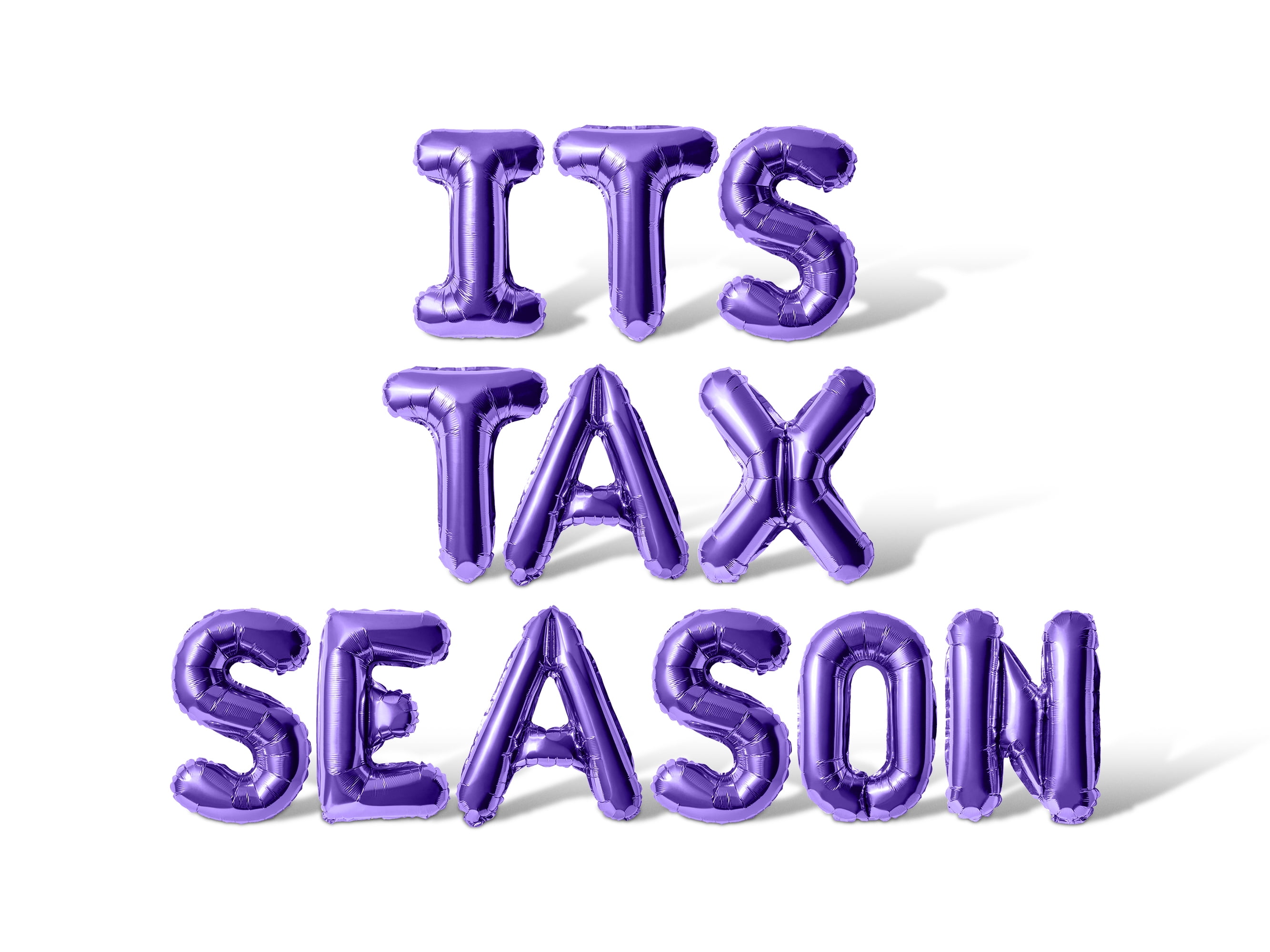 Letter Balloons - ITS TAX SEASON 16" Inch Alphabet Letters Foil Mylar ...