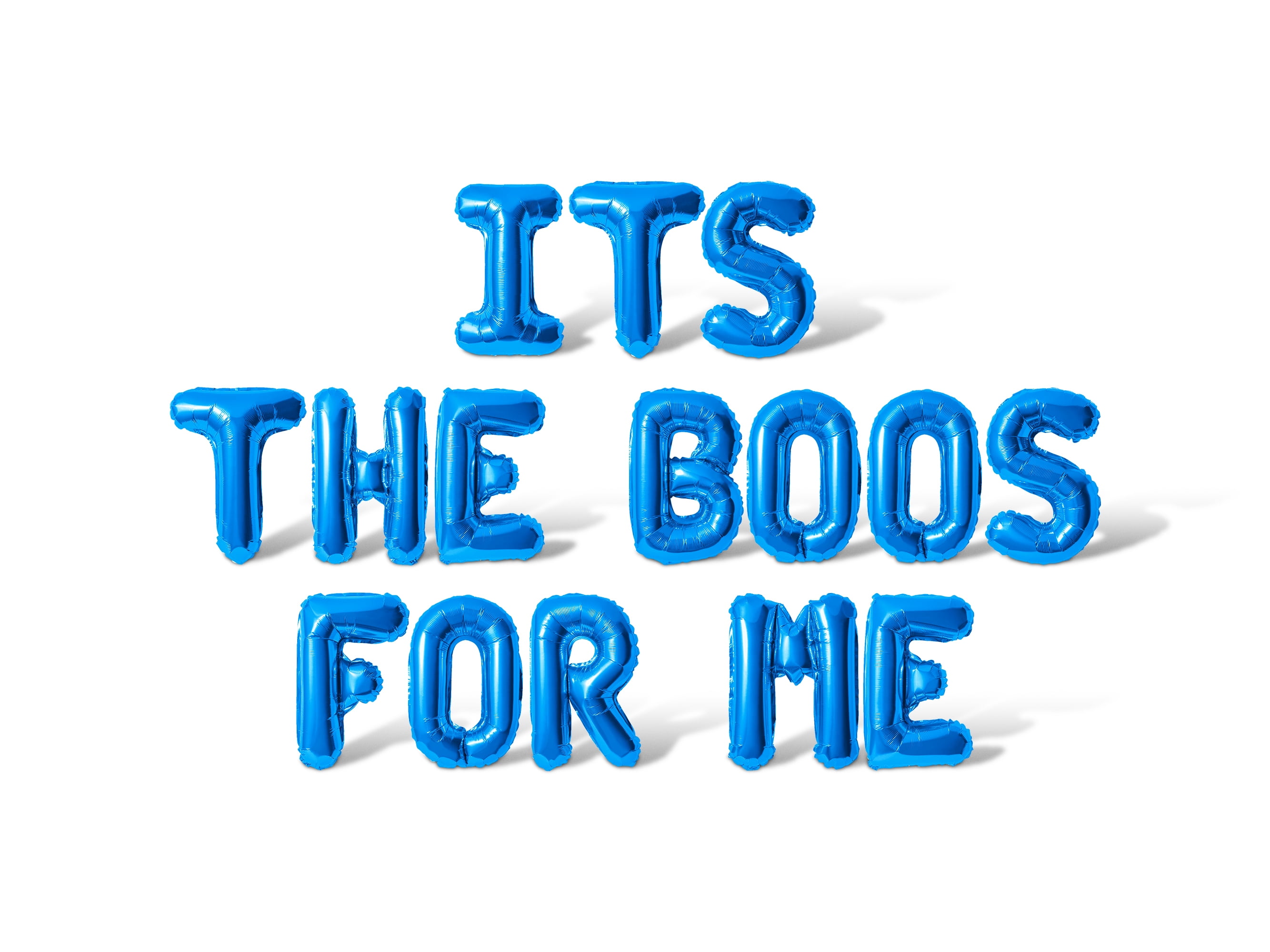 Letter Balloons - ITS THE BOOS FOR ME 16" Inch Alphabet Letters Foil ...