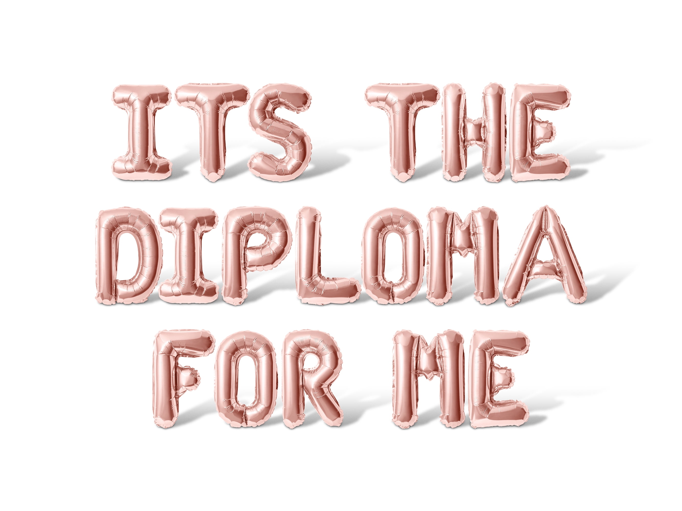 Letter Balloons - ITS THE DIPLOMA FOR ME 16" Inch Alphabet Letters Foil ...