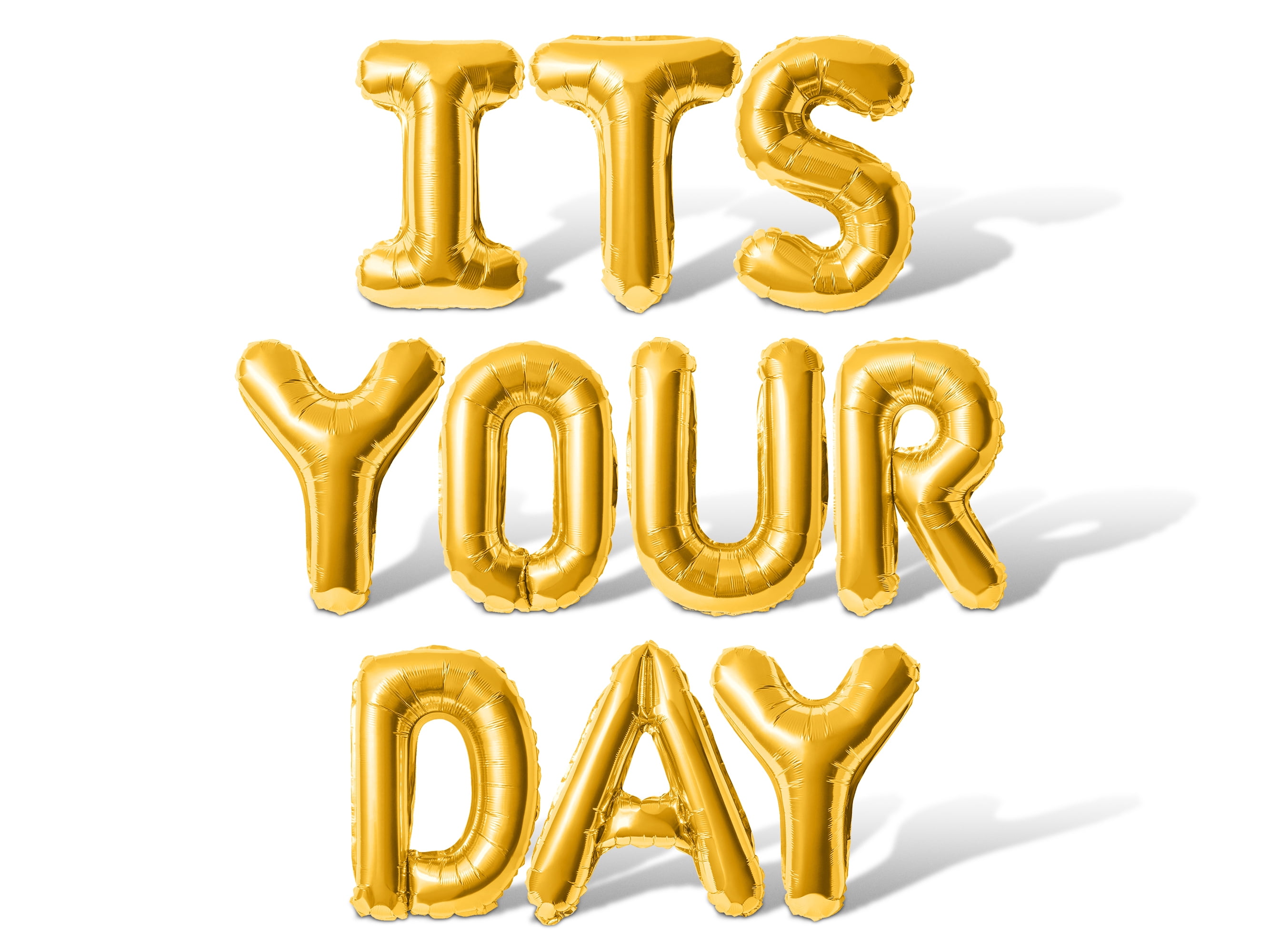 Letter Balloons - ITS YOUR DAY 16" Inch Alphabet Letters Foil Mylar ...