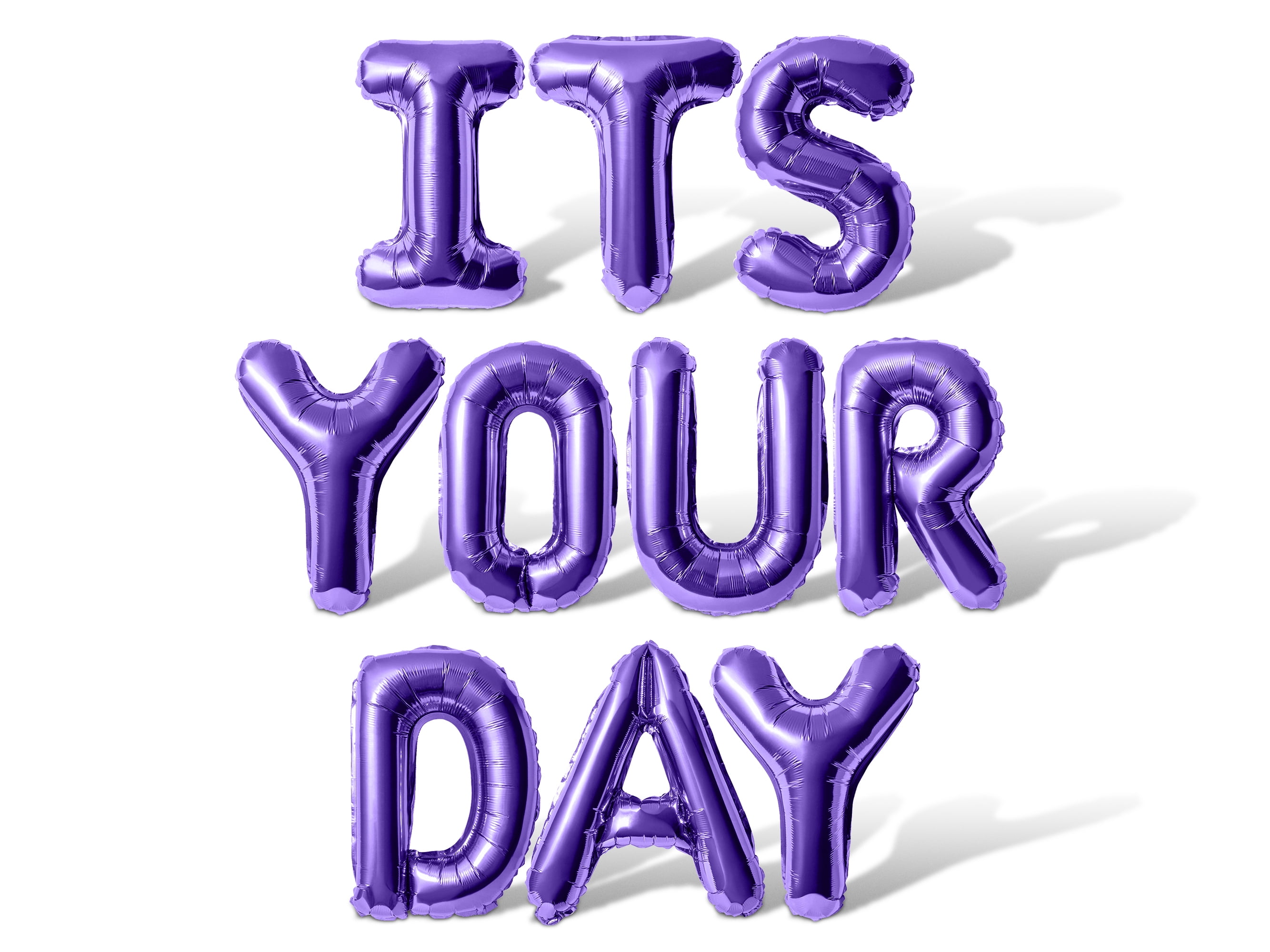 Letter Balloons - ITS YOUR DAY 16" Inch Alphabet Letters Foil Mylar ...