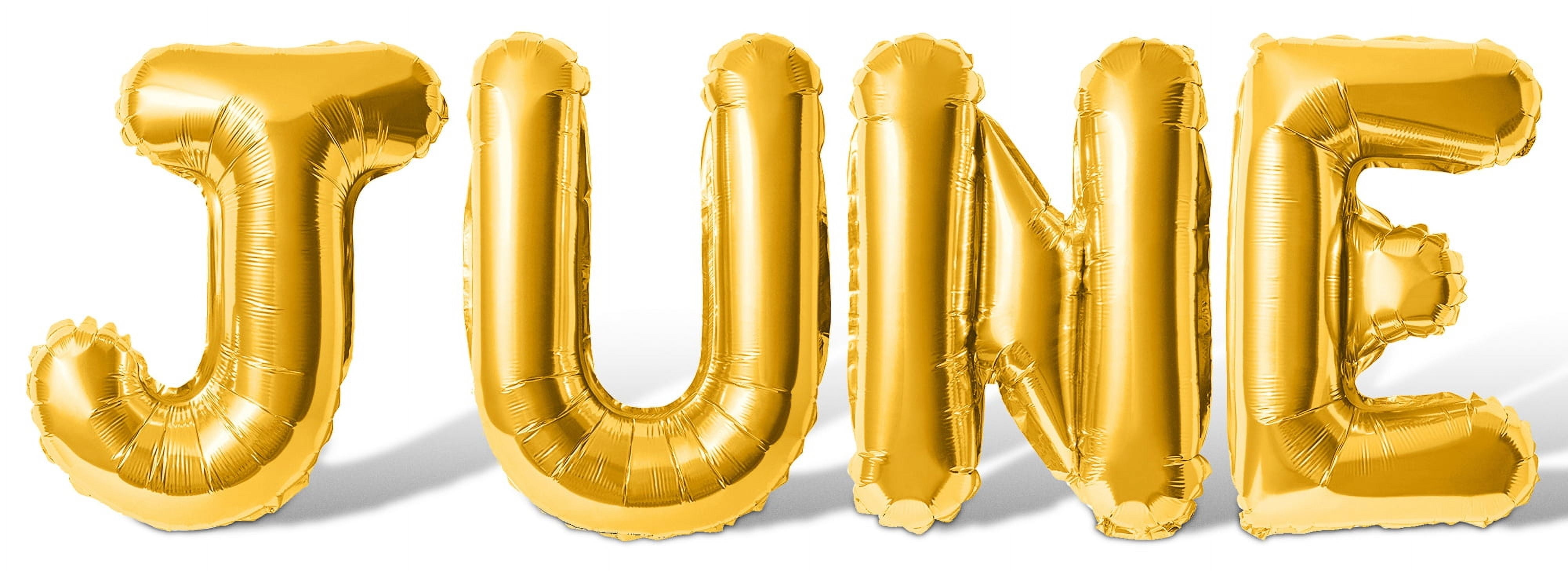 Letter Balloons - JUNE 16" Inch Alphabet Letters Foil Mylar Balloon ...