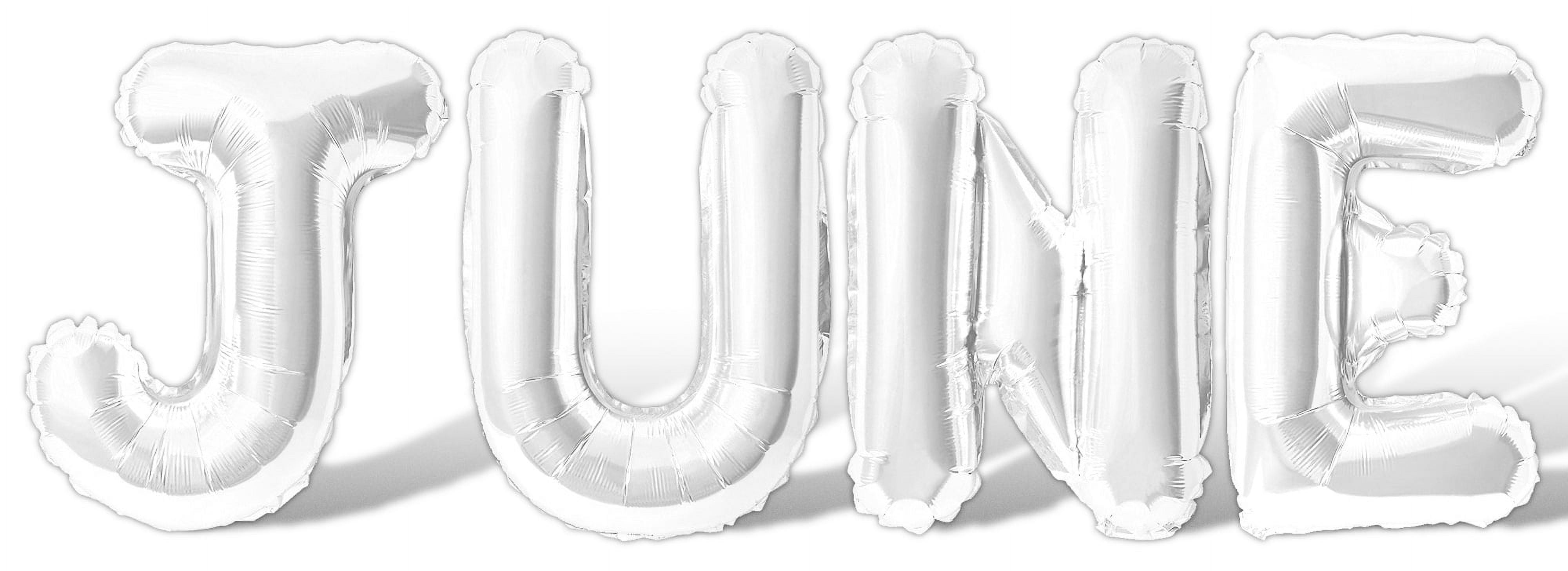 Letter Balloons - JUNE 16" Inch Alphabet Letters Foil Mylar Balloon ...