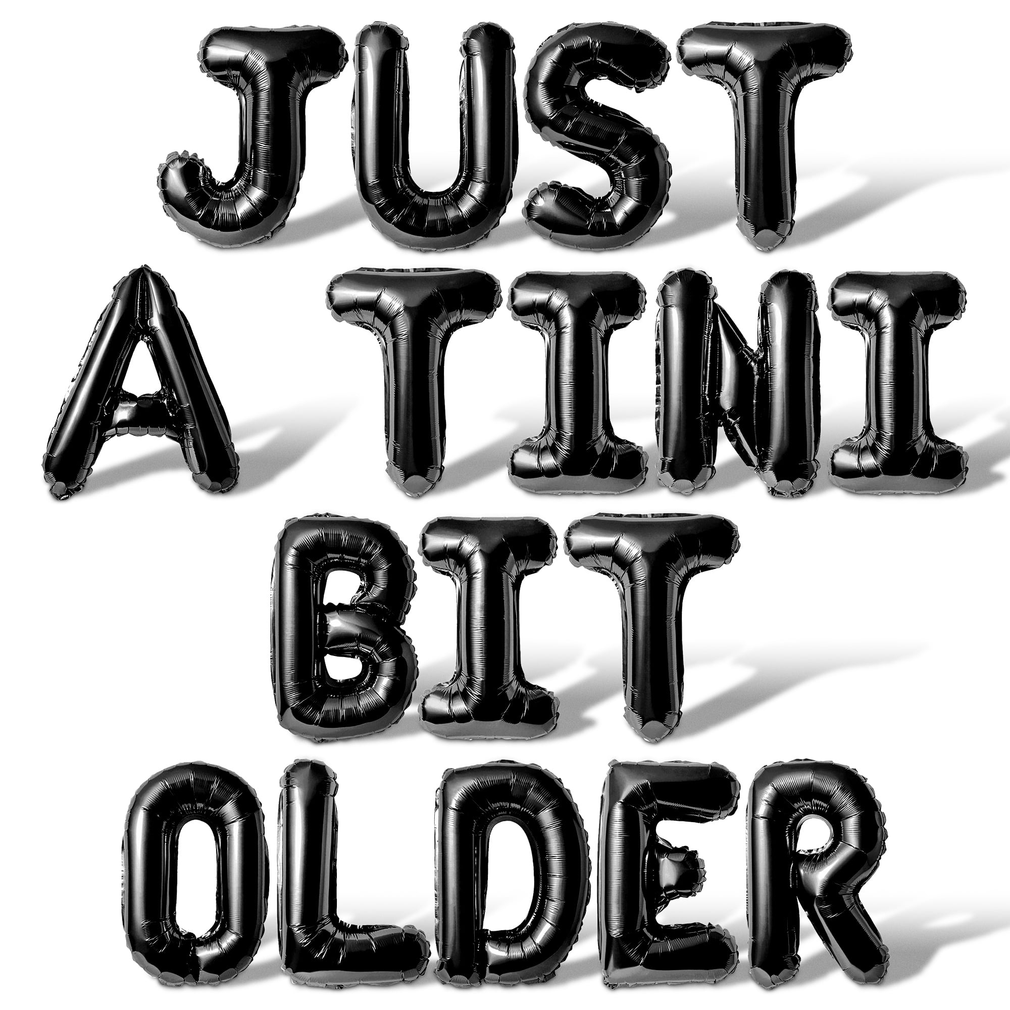 Letter Balloons - JUST A TINI BIT OLDER 16" Inch Alphabet Letters Foil ...