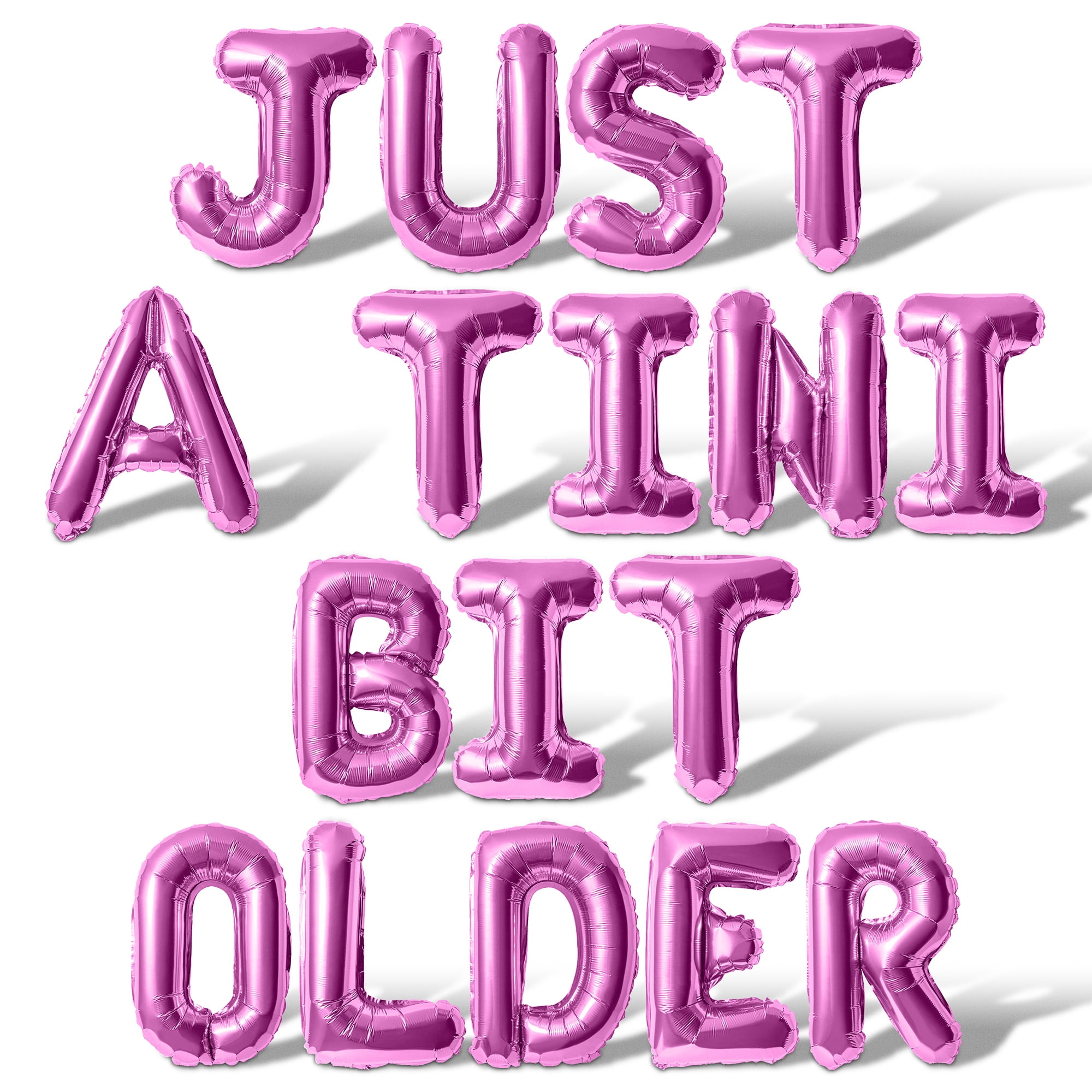 Letter Balloons - JUST A TINI BIT OLDER 16" Inch Alphabet Letters Foil ...