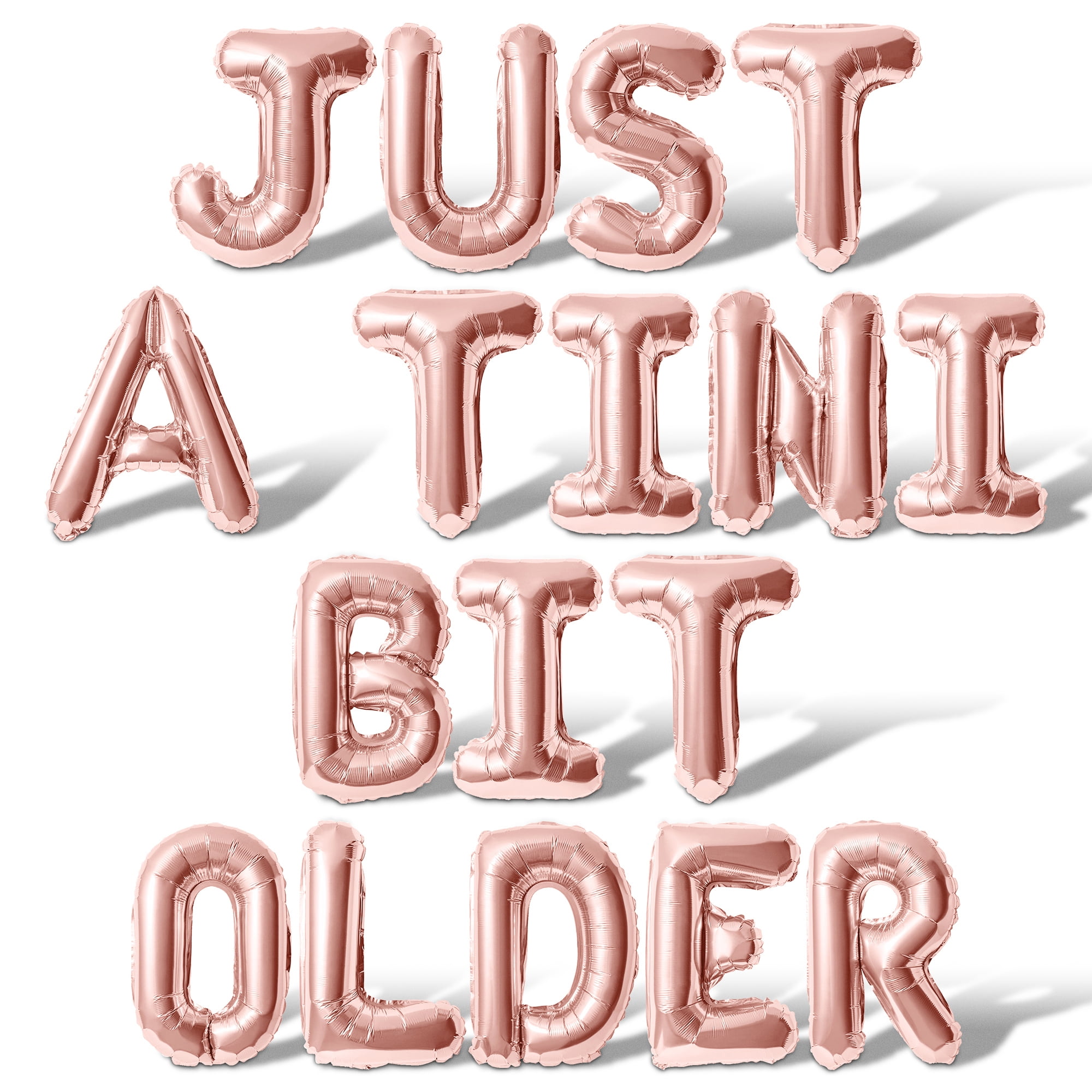 Letter Balloons - JUST A TINI BIT OLDER 16" Inch Alphabet Letters Foil ...