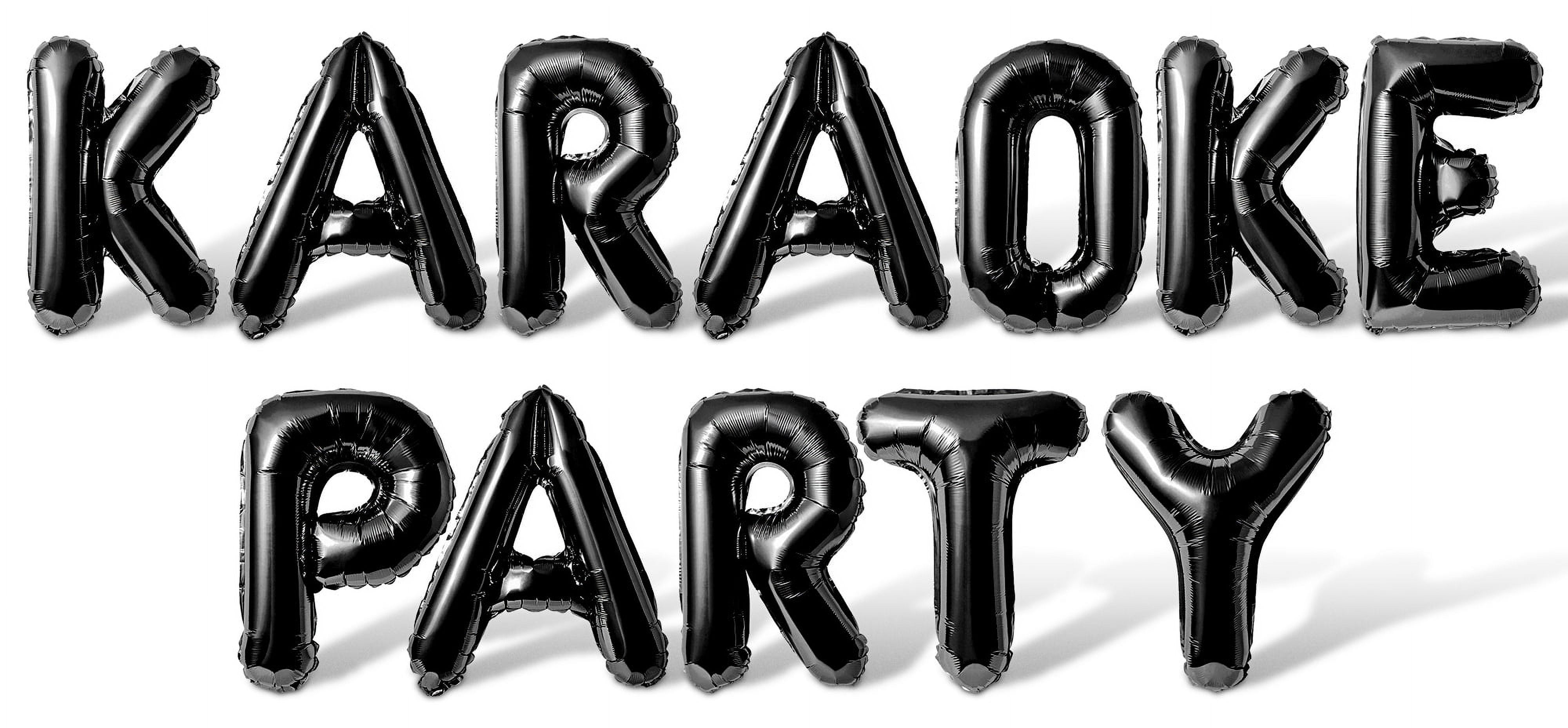 Letter Balloons - KARAOKE PARTY 16" Inch Alphabet Letters Foil Mylar ...