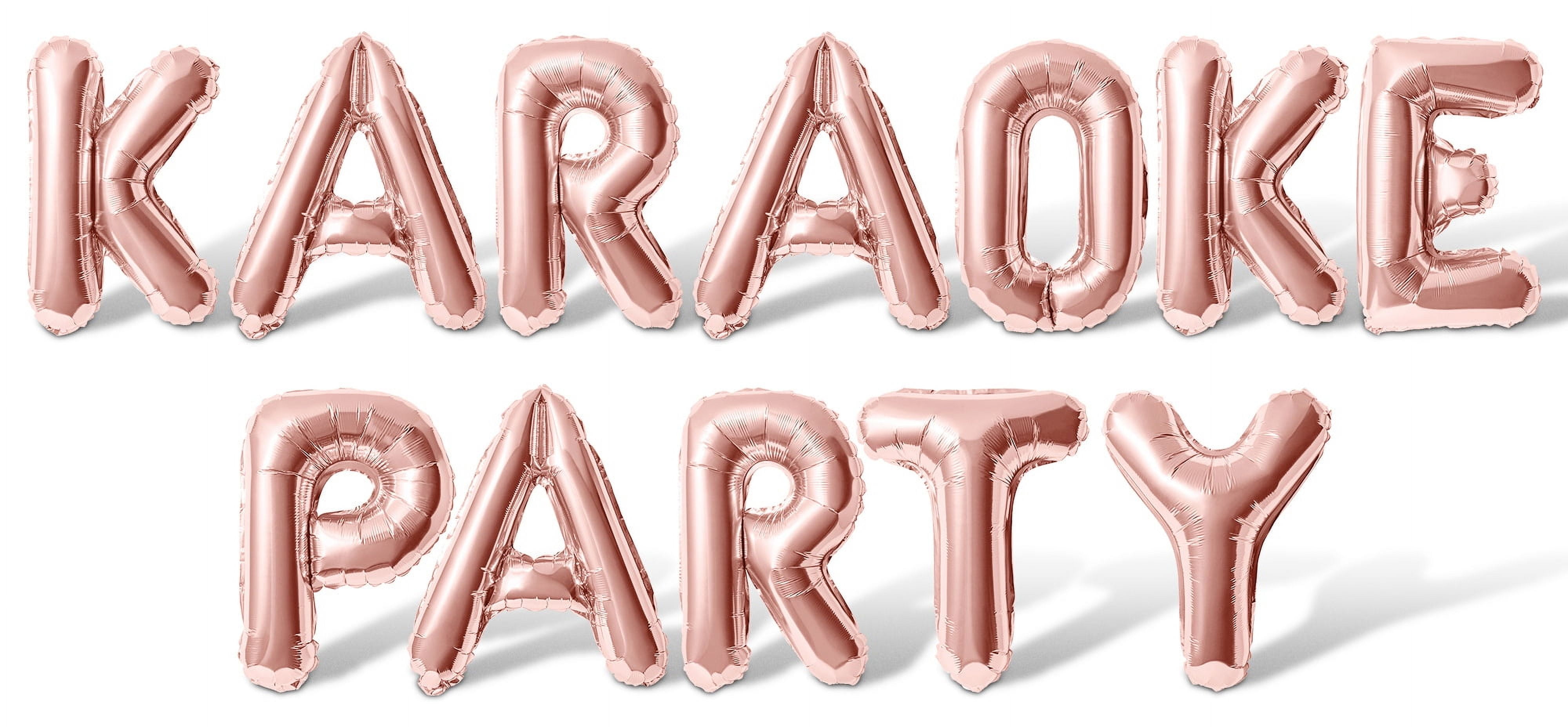 Letter Balloons - KARAOKE PARTY 16" Inch Alphabet Letters Foil Mylar ...