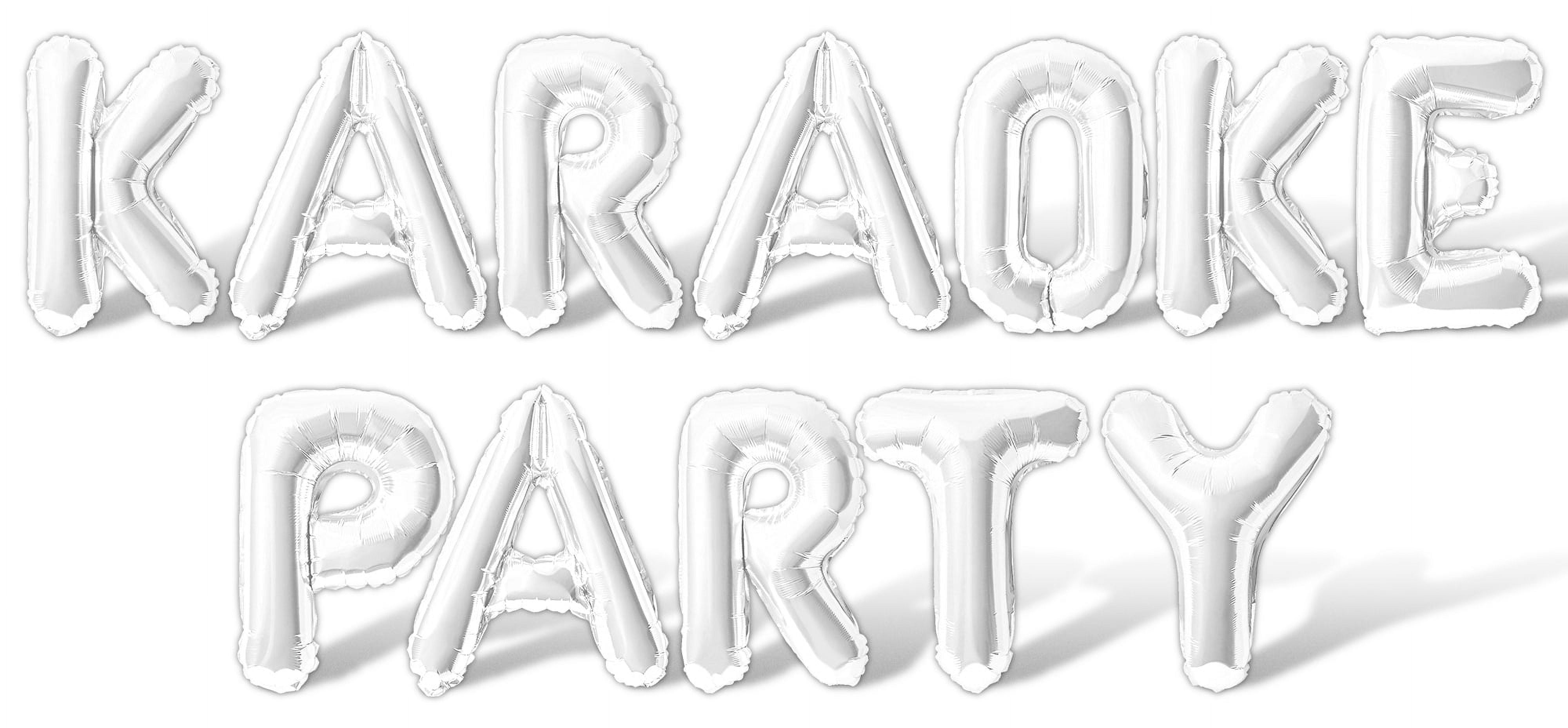 Letter Balloons - KARAOKE PARTY 16" Inch Alphabet Letters Foil Mylar ...