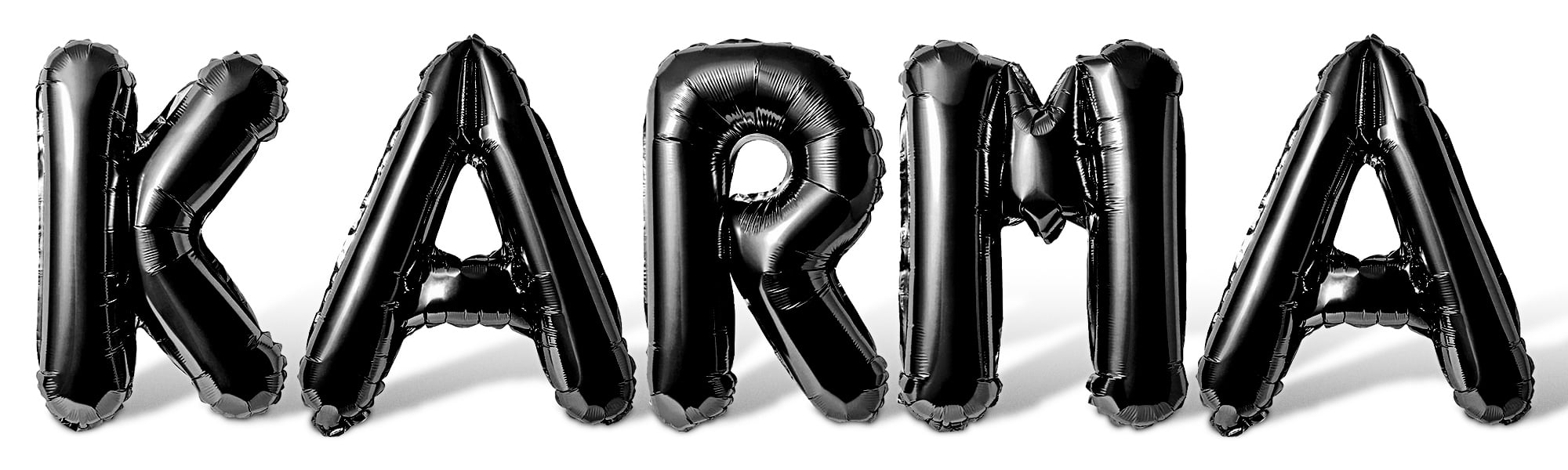 Letter Balloons - KARMA 16" Inch Alphabet Letters Foil Mylar Balloon ...