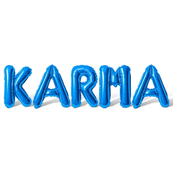 Letter Balloons - KARMA 16" Inch Alphabet Letters Foil Mylar Balloon ...