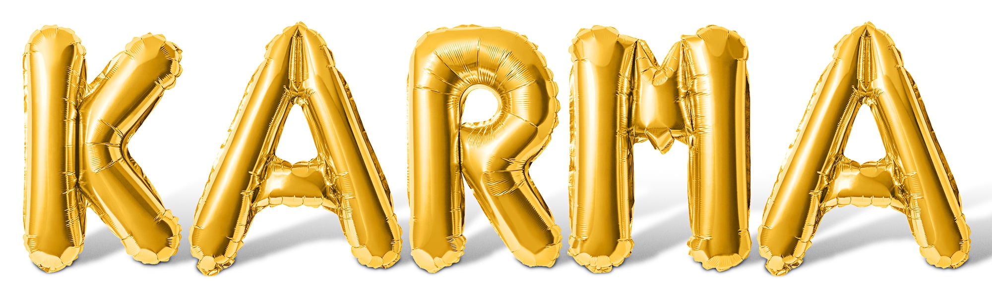 Letter Balloons - KARMA 16" Inch Alphabet Letters Foil Mylar Balloon ...