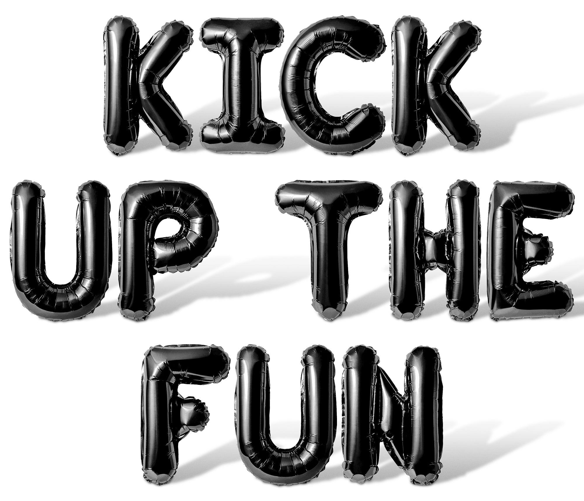 Letter Balloons - KICK UP THE FUN 16" Inch Alphabet Letters Foil Mylar ...