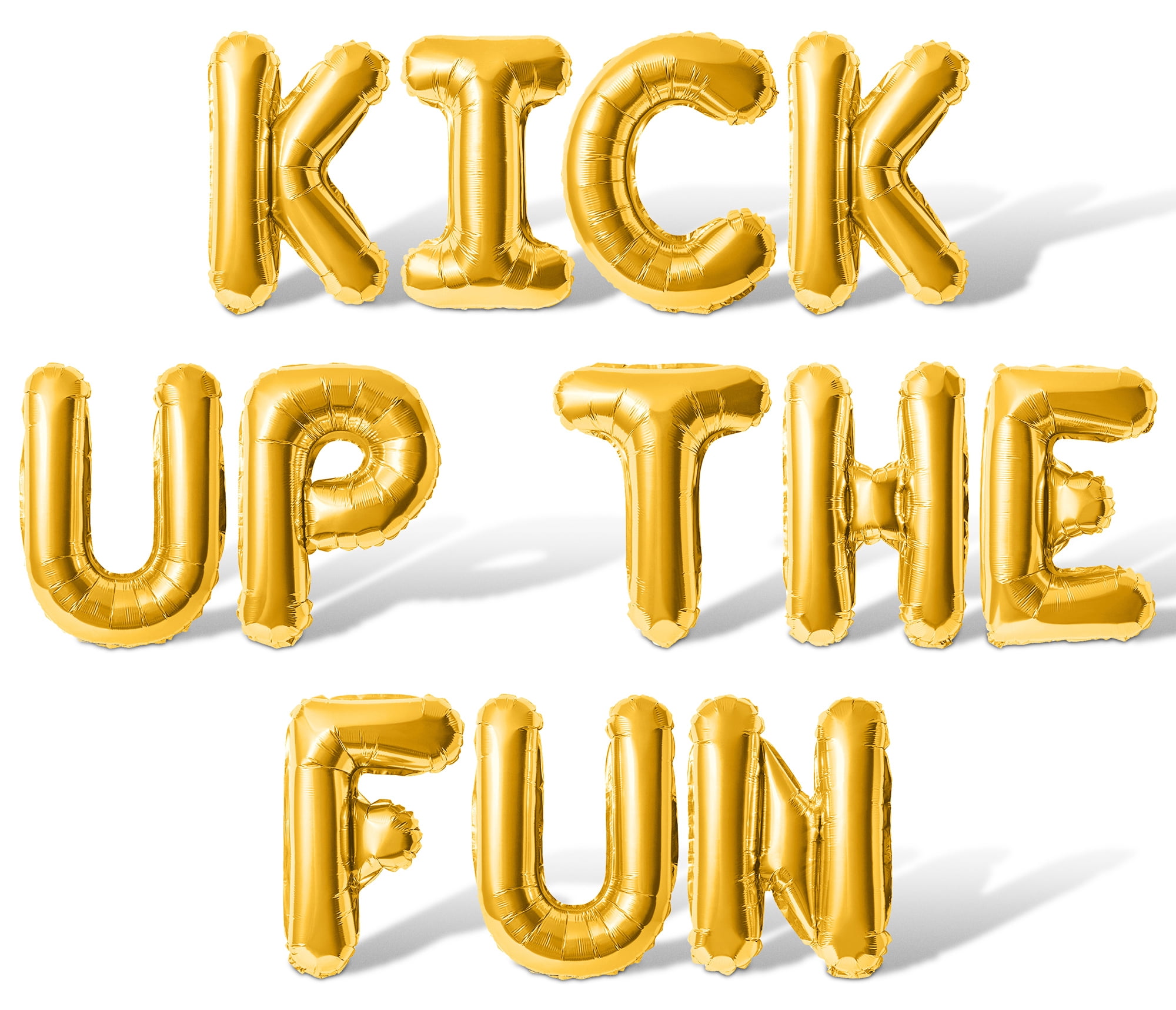 Letter Balloons - KICK UP THE FUN 16" Inch Alphabet Letters Foil Mylar ...