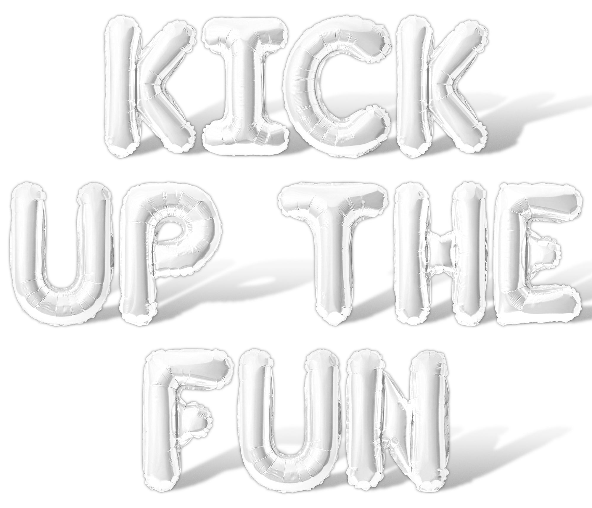 Letter Balloons - KICK UP THE FUN 16" Inch Alphabet Letters Foil Mylar ...