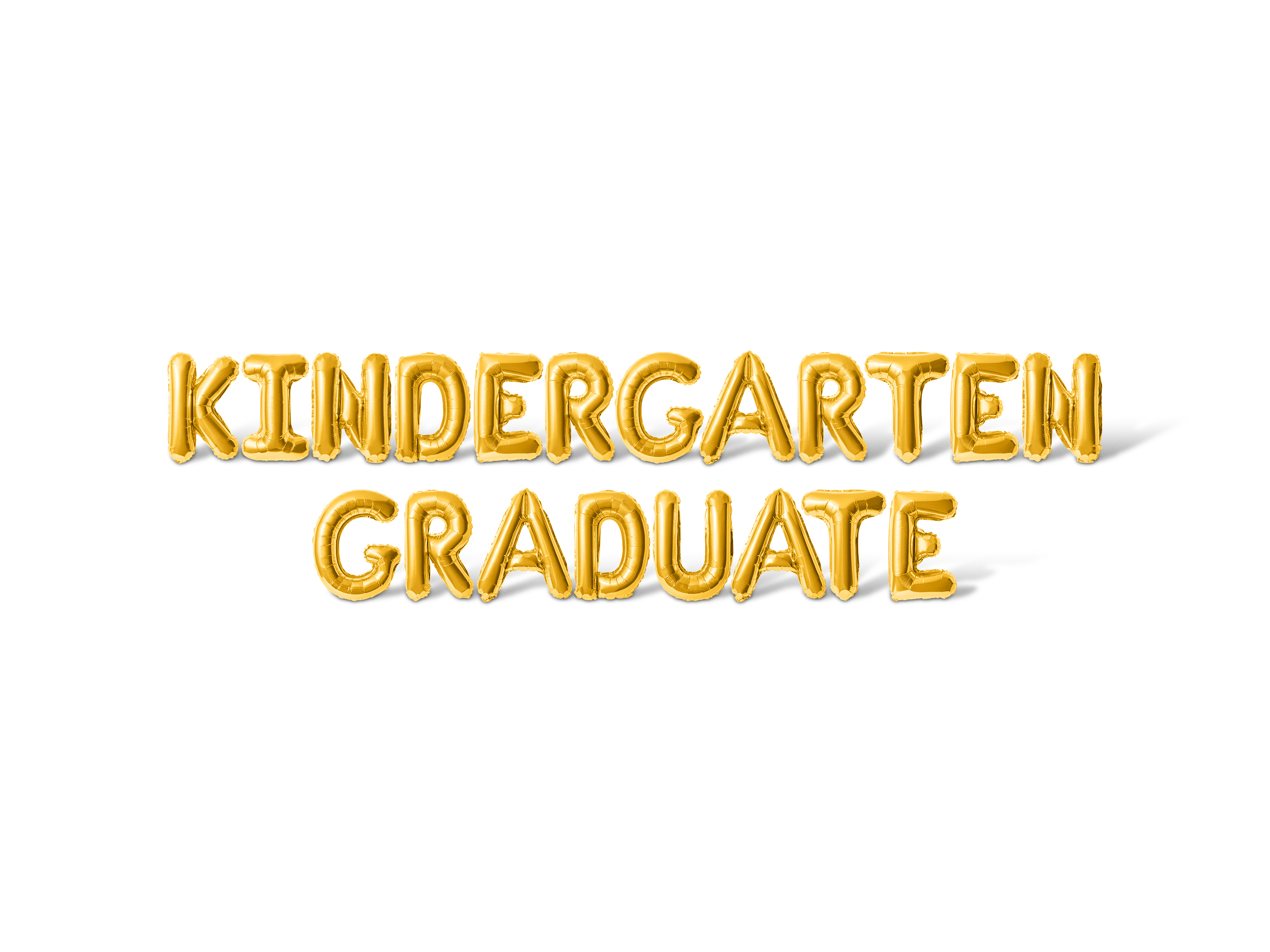 Letter Balloons - KINDERGARTEN GRADUATE 16" Inch Alphabet Letters Foil ...