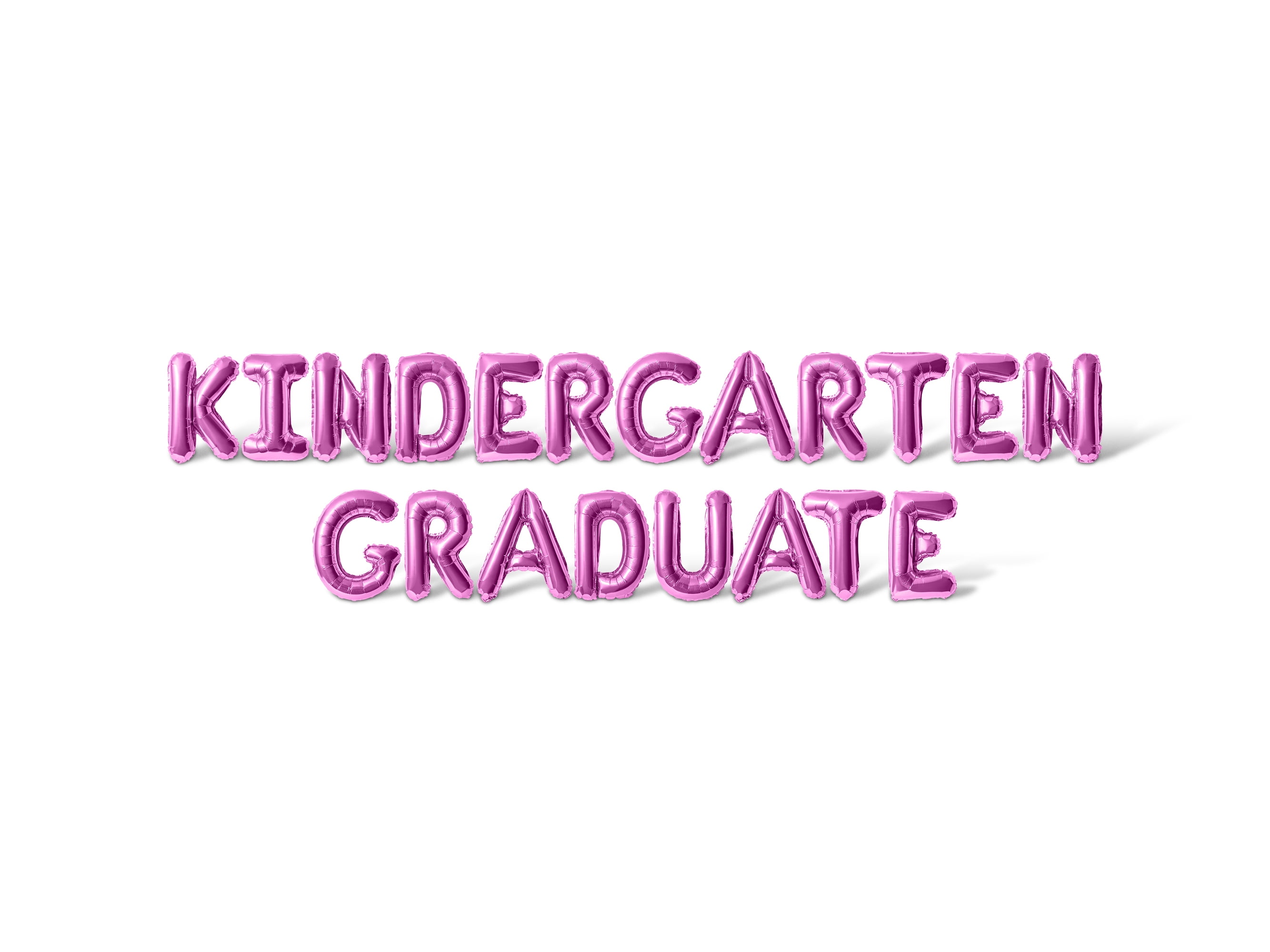 Letter Balloons - KINDERGARTEN GRADUATE 16" Inch Alphabet Letters Foil ...