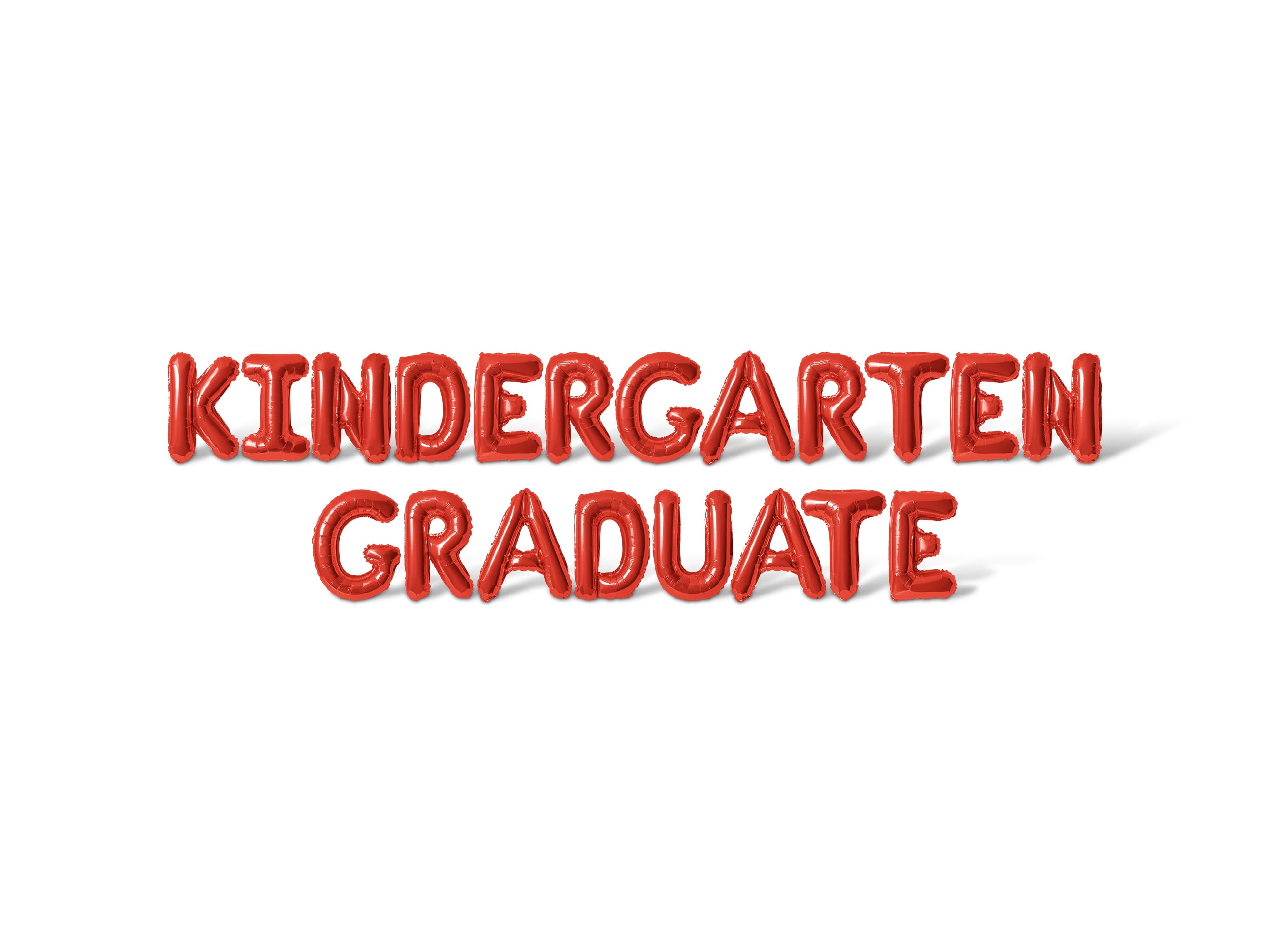 Letter Balloons - KINDERGARTEN GRADUATE 16" Inch Alphabet Letters Foil ...