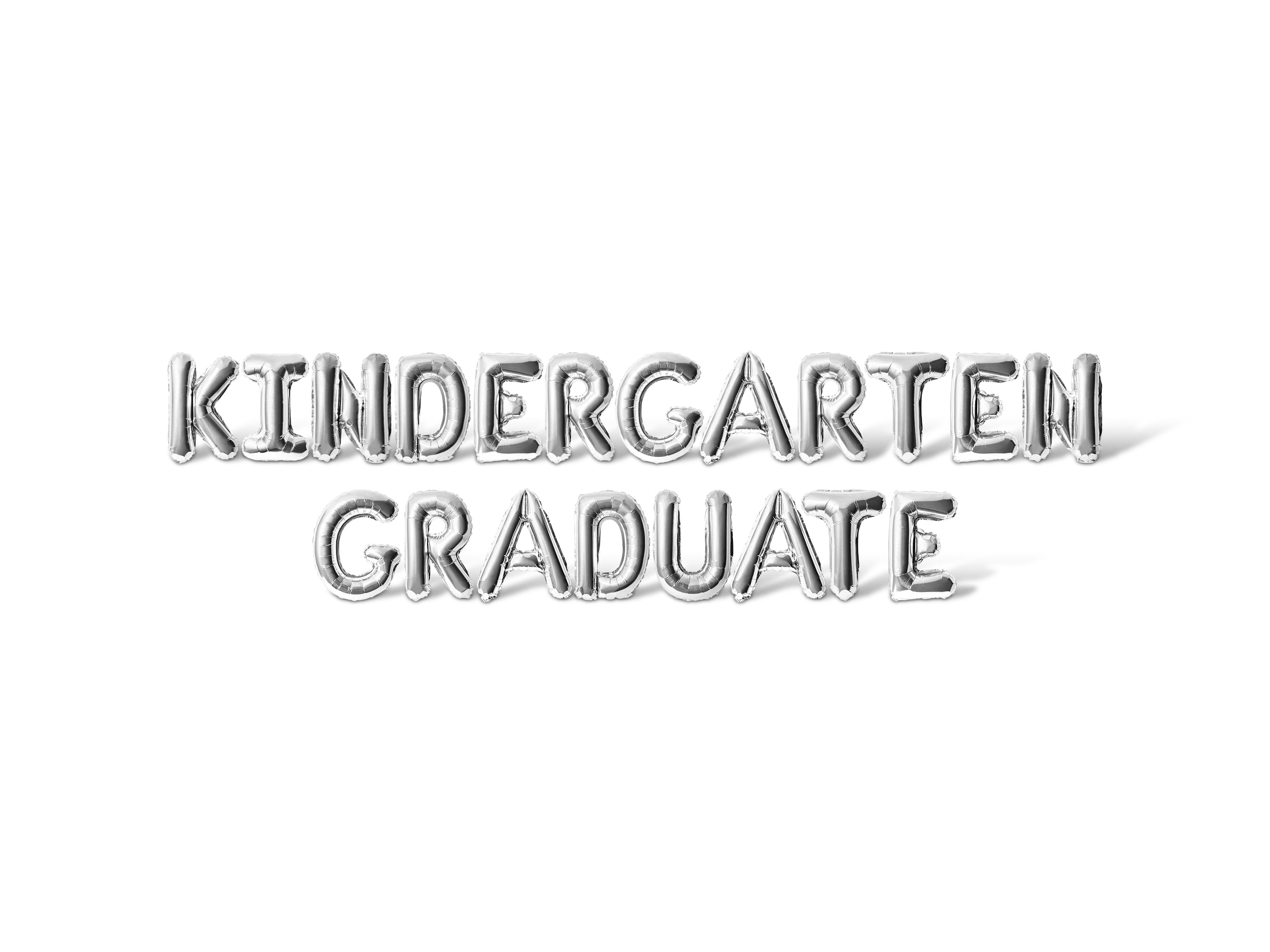 Letter Balloons - KINDERGARTEN GRADUATE 16" Inch Alphabet Letters Foil ...