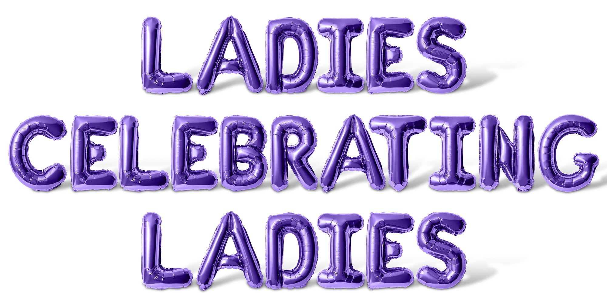 Letter Balloons - LADIES CELEBRATING LADIES 16" Inch Alphabet Letters ...